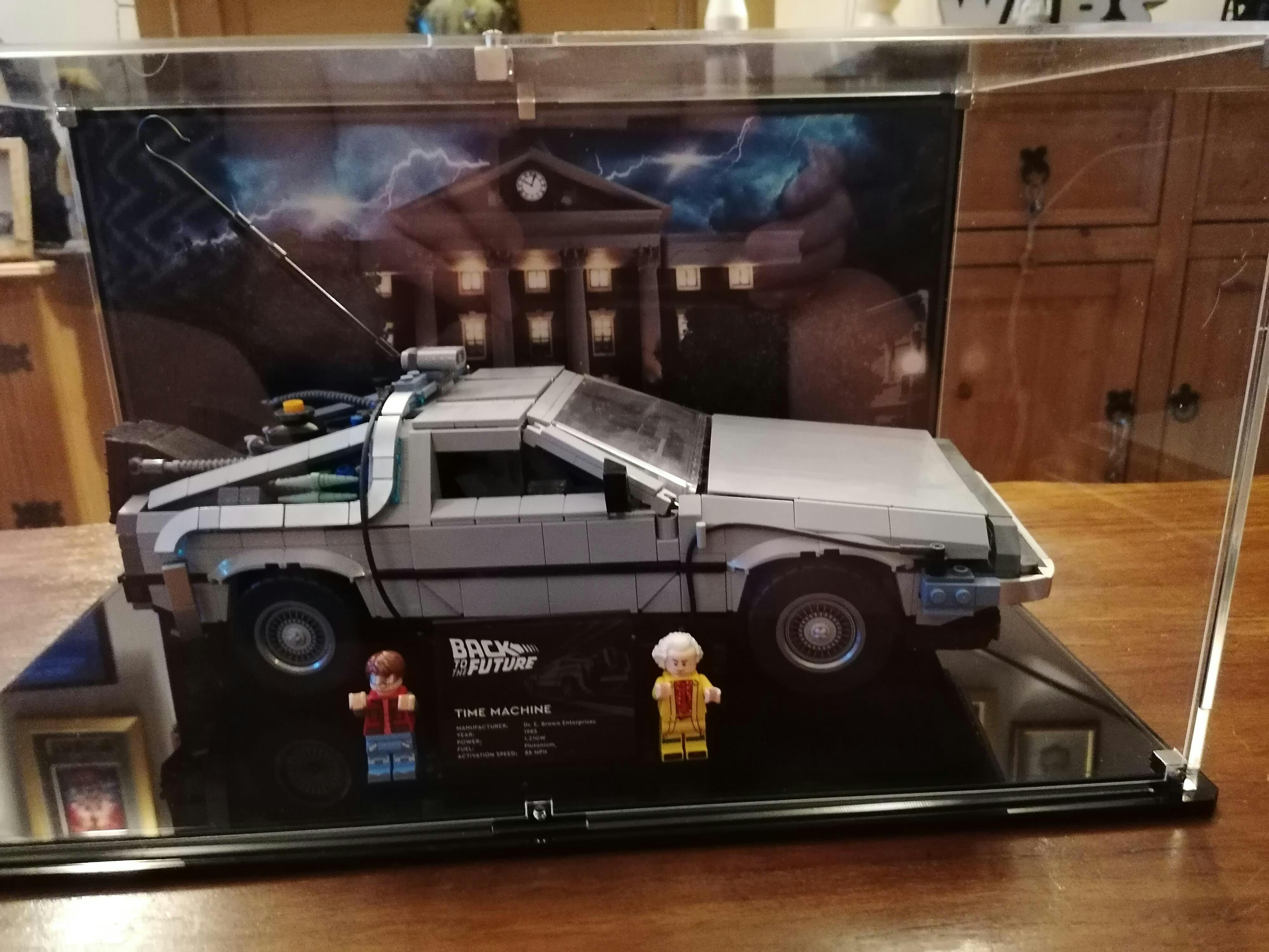 Display Case for LEGO® Back to the Future Time Machine (10300) — Wicked ...