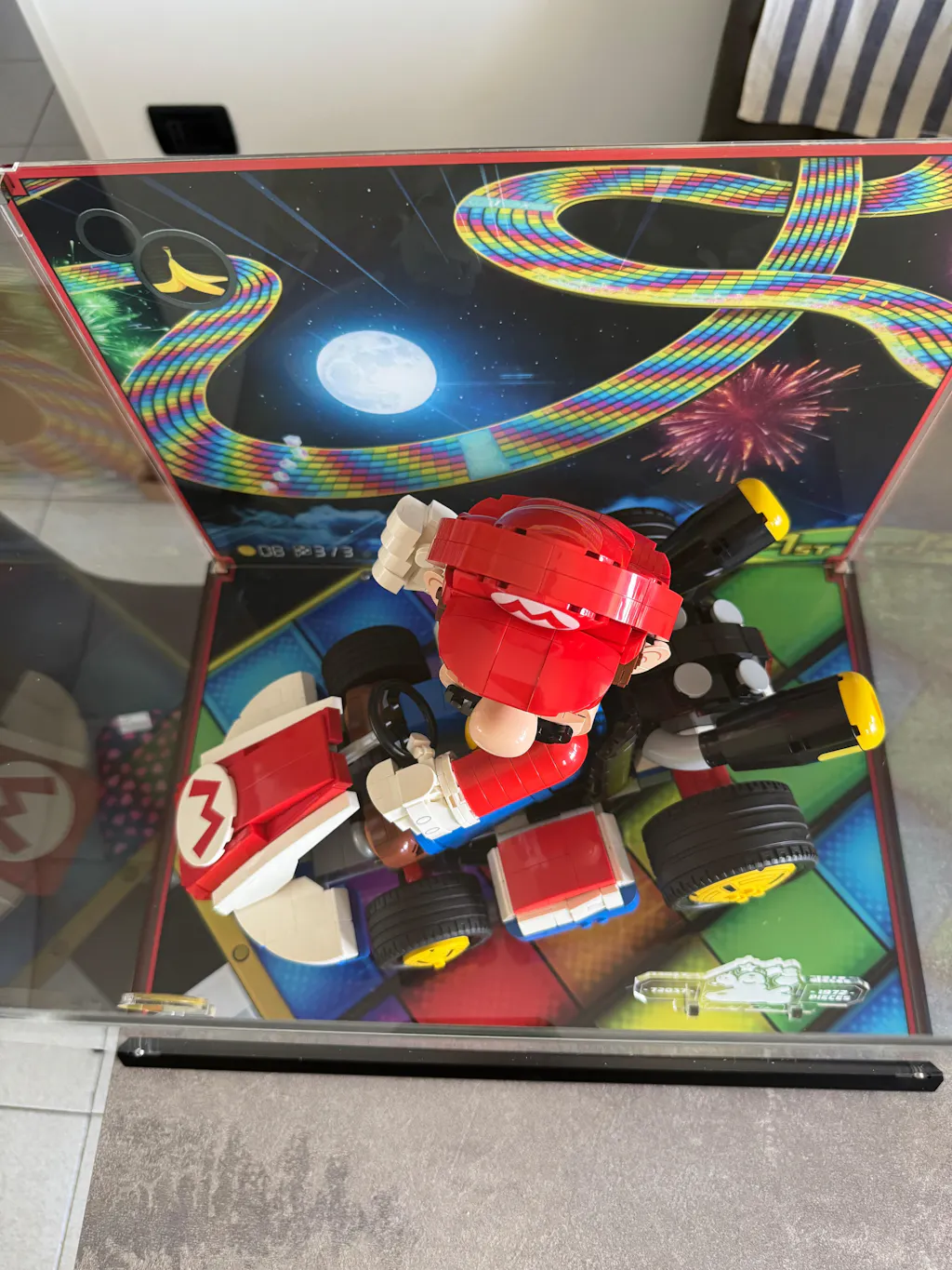 Display Case for LEGO Mario Kart Mario & Standard Kart 72037 — Wicked Brick