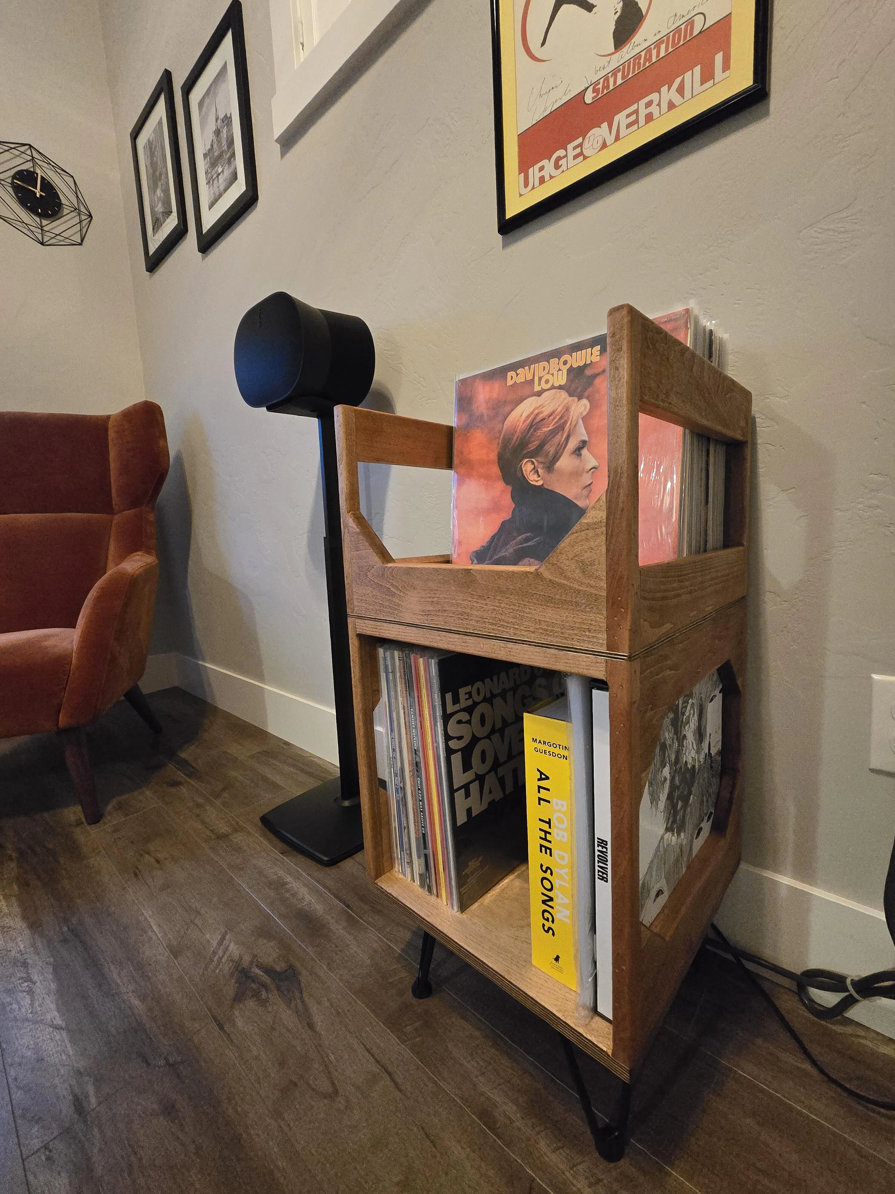 The Deluxe Jr. Vinyl Record Storage – WickerWoodWorks