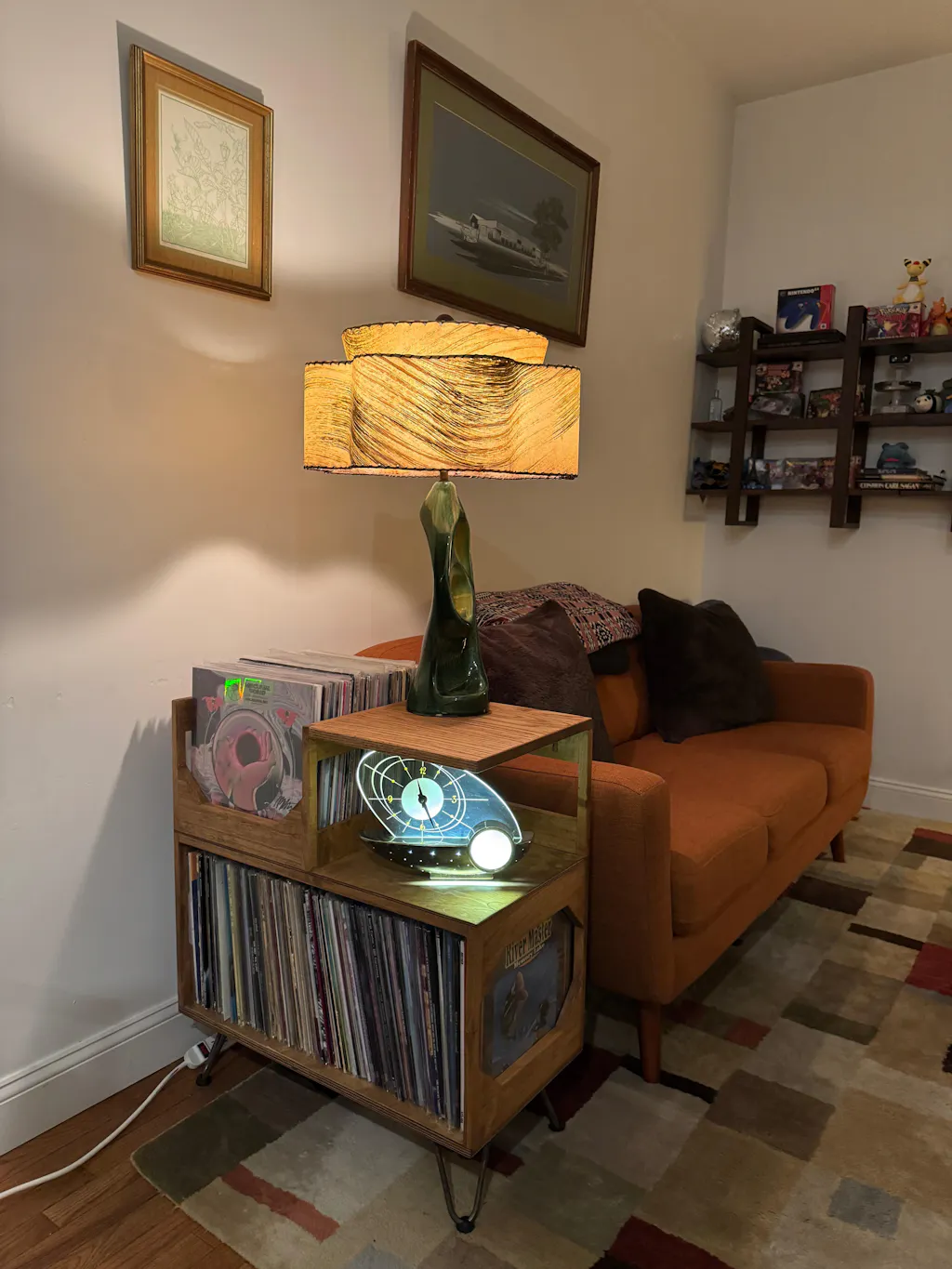 The Vinyl Storage End Table – WickerWoodWorks