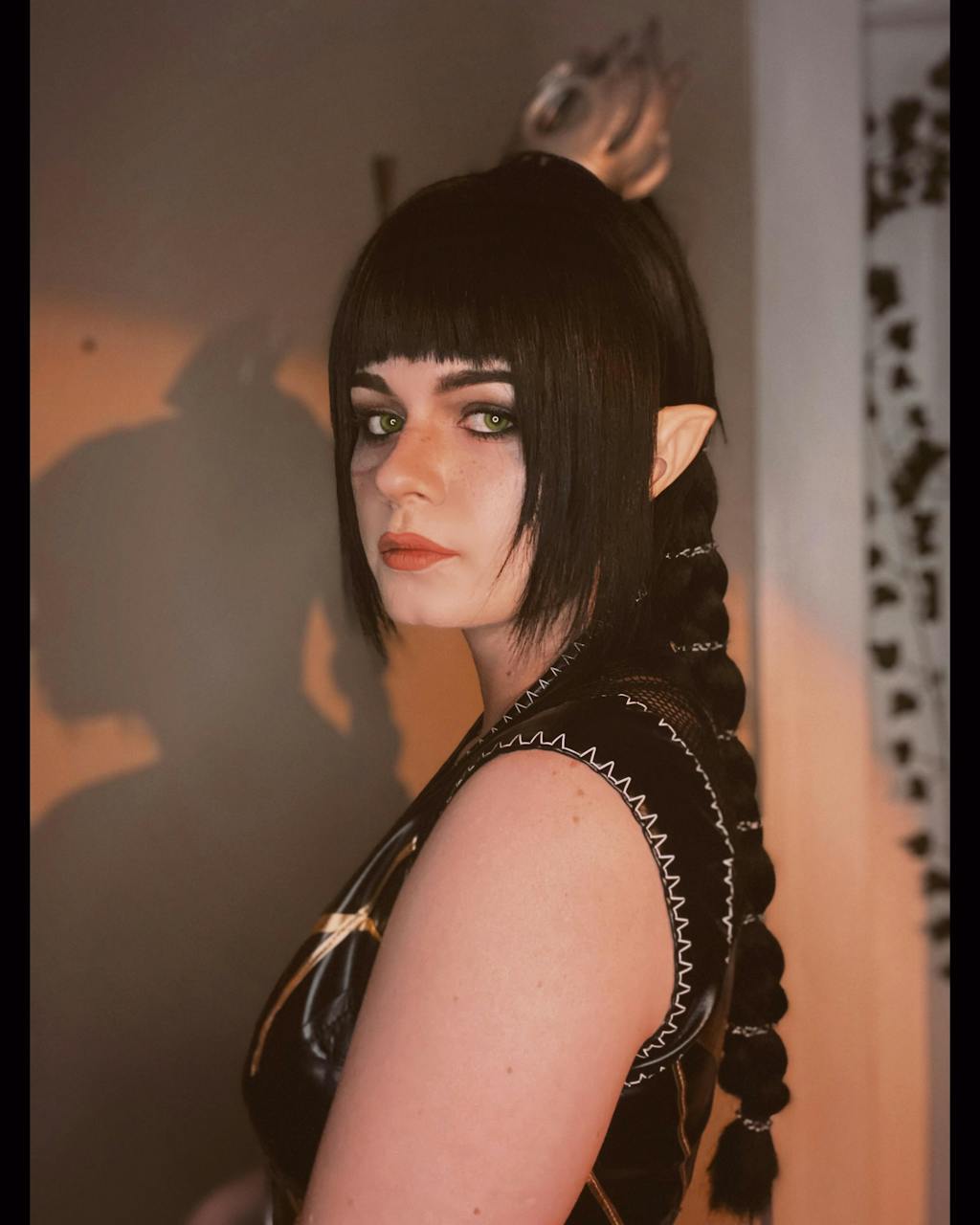 Baldur's Gate 3 Shadowheart Black Straight Synthetic Hair Wig With ...
