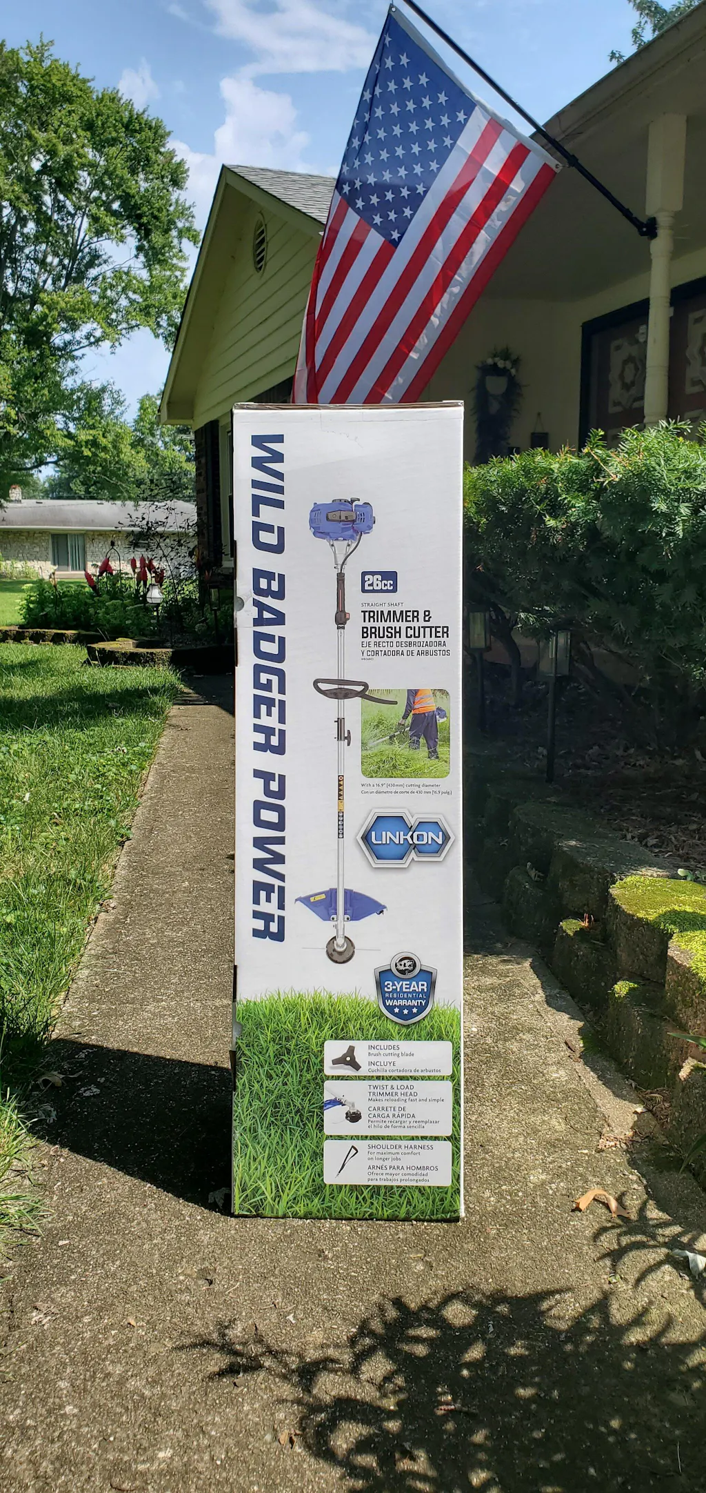 Wild Badger 26cc 17 in Weed Wacker l String Trimmer 3-in-1 Multi Lawn ...