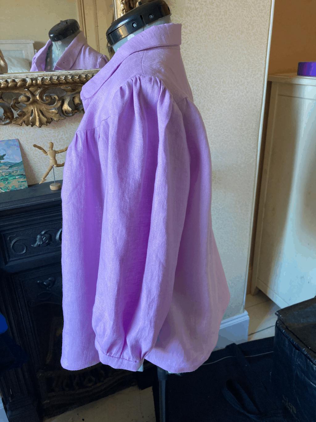 Light Lilac Linen Fabric by the Metre | Wild Linens