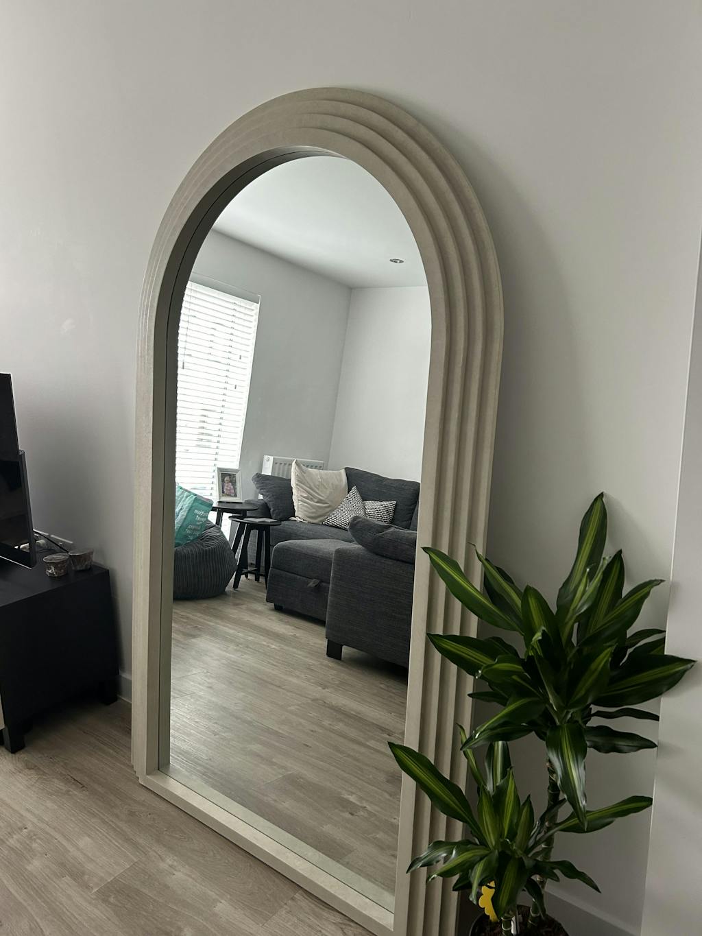 Full Length Arched Concrete Mirror 180cm x 110cm - Luciana