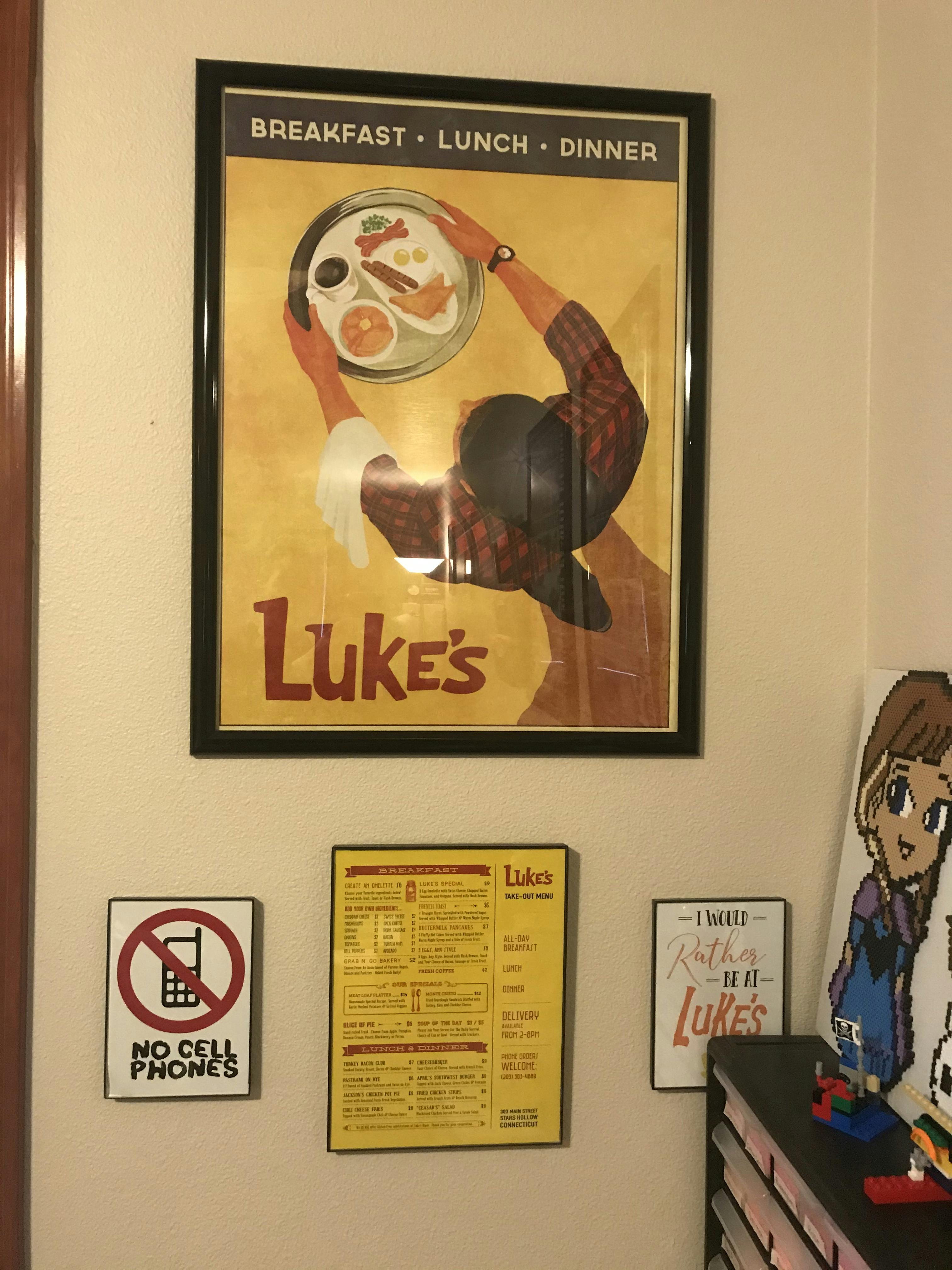 Luke's Diner Retro Poster – WindowShopGal