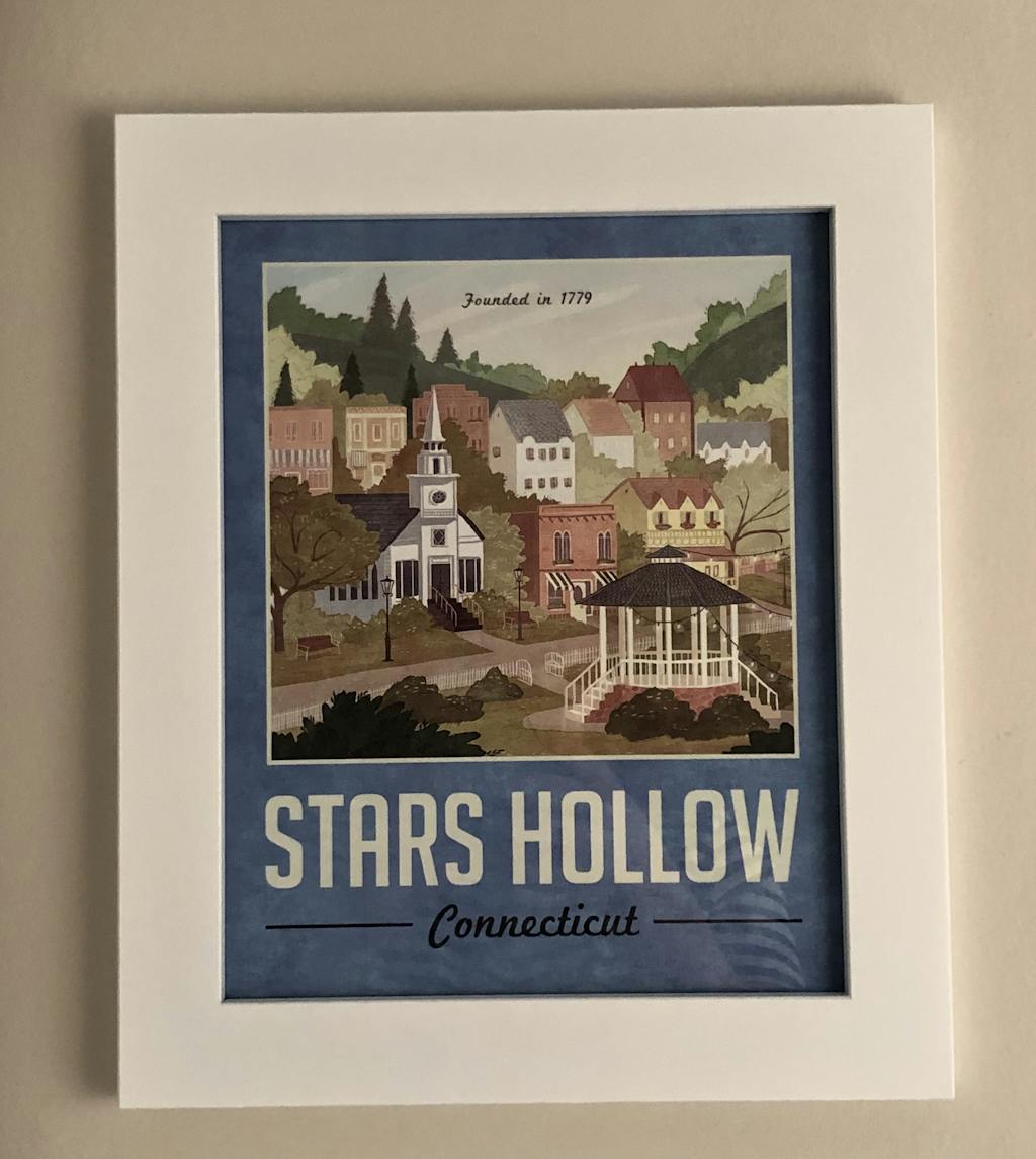 Stars Hollow Vintage Travel Poster (Blue) – WindowShopGal