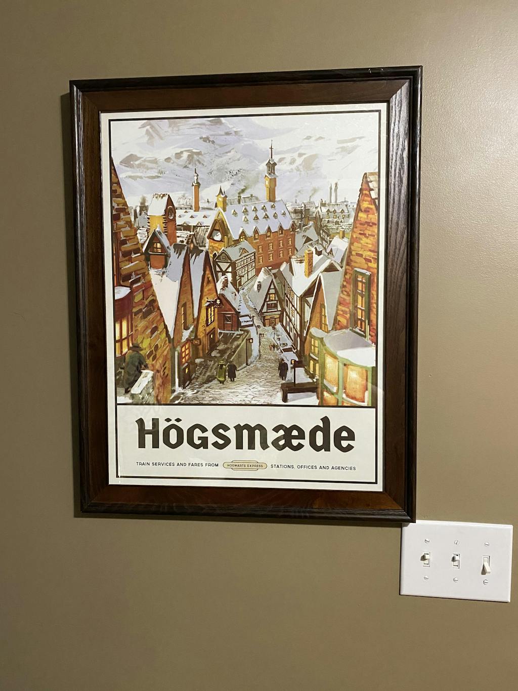 Hogsmeade Travel Poster | Dark Academia | Cozy Autumn Fall Wall Art ...