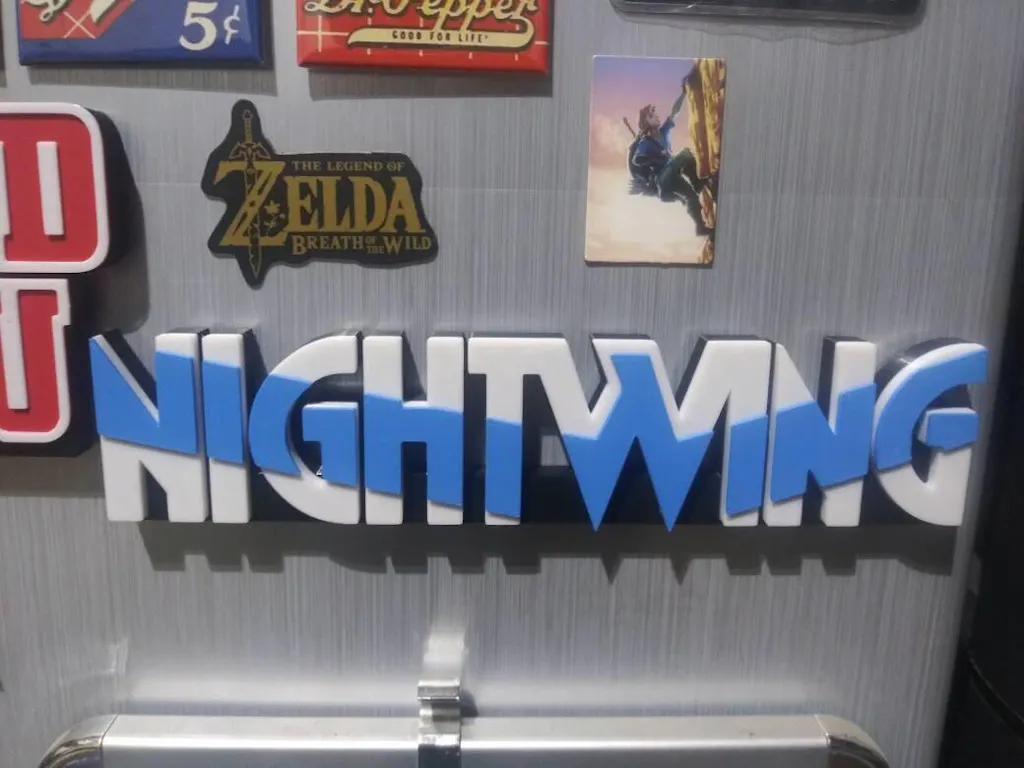 Nightwing 3D printed Logo Sign Wall Desk Shelf Art – WindyCity3D