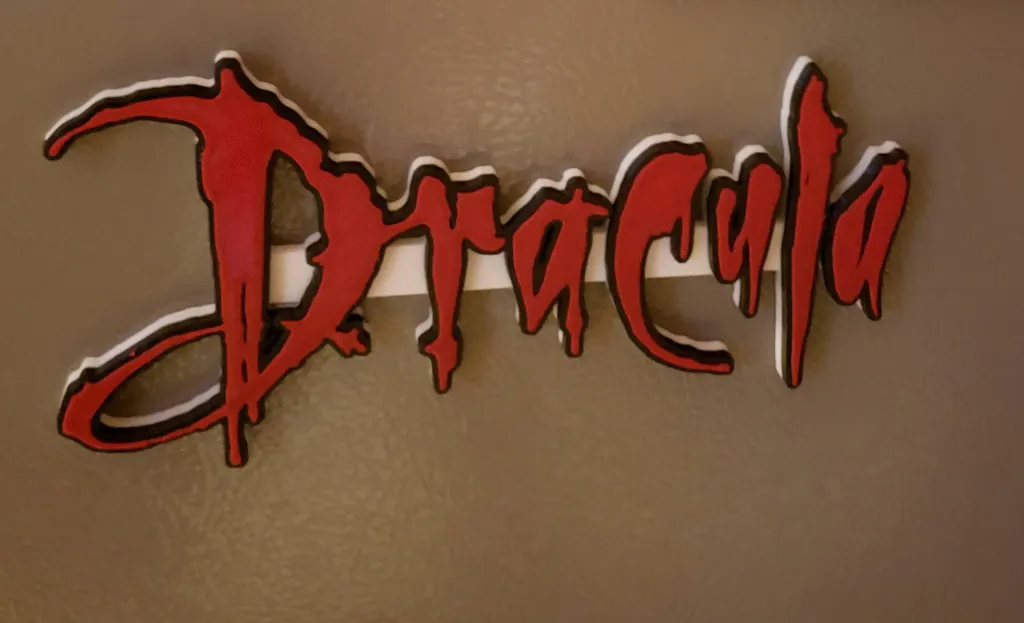 Dracula 3D printed Logo Sign Wall Desk Shelf Art – WindyCity3D