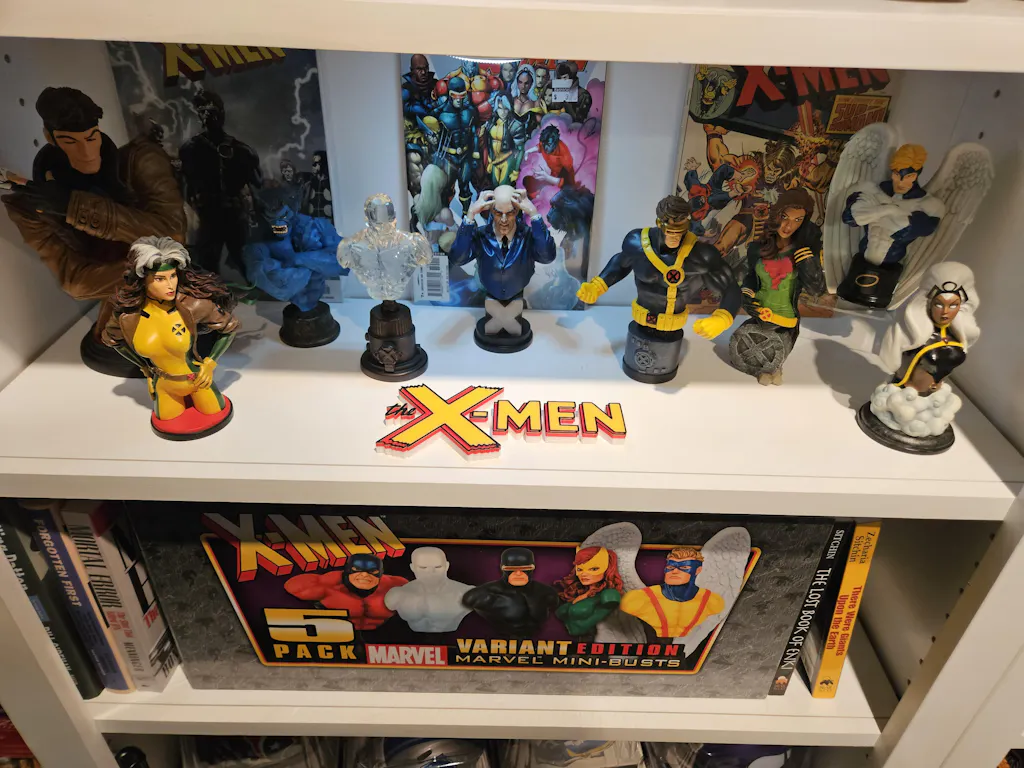 X-Men 3D printed Logo Sign Wall Desk Shelf Art – WindyCity3D
