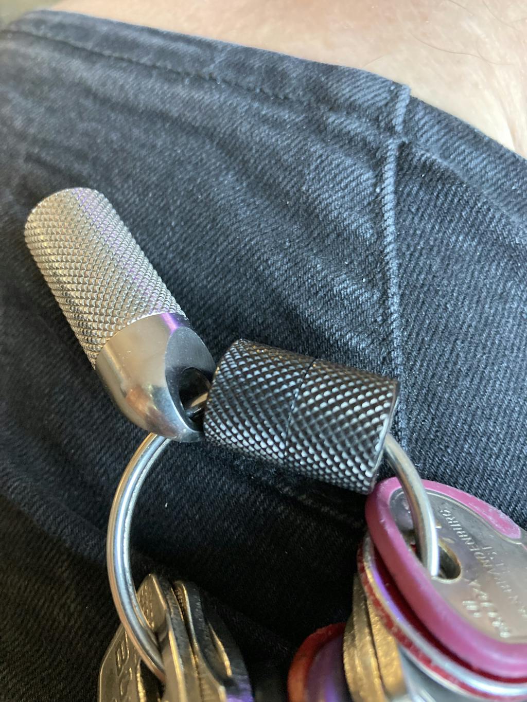 Key Loop - Black Steel | Personalised Key Organiser - Wingback