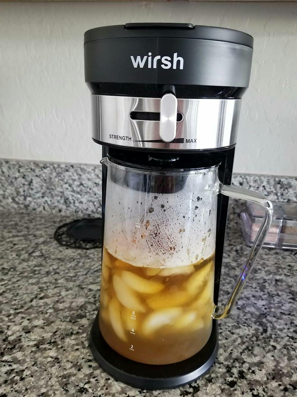Wirsh Iced Coffee Maker, Iced Tea Maker with 85 Ounce Pitcher,Strength ...
