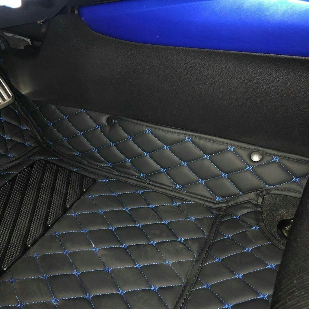 Black & Blue Luxury Custom Car Mats – Witamats