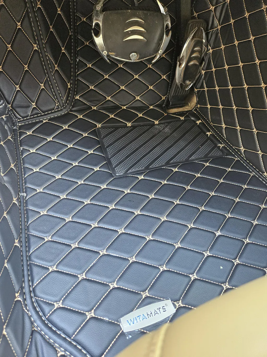Black & Beige Luxury Custom Car Mats – Witamats