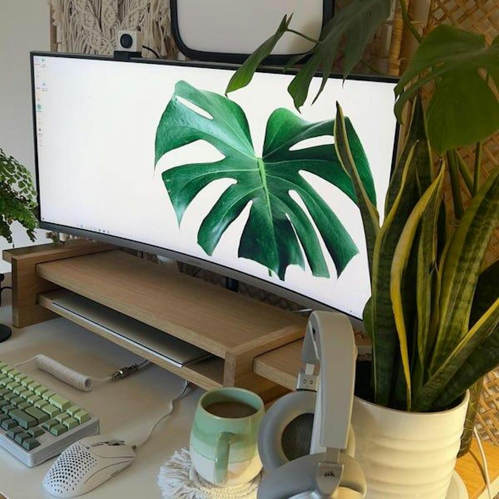 Solid Oak monitor stand/shelf/riser, iMac stand, Desk Tidy, custom ...