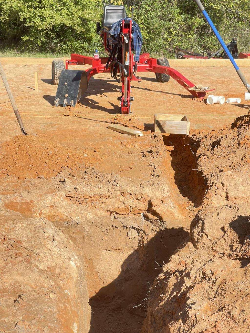 NorTrac® Towable Backhoe Trencher - 15 HP - 3-Tooth Digging Bucket (98 ...