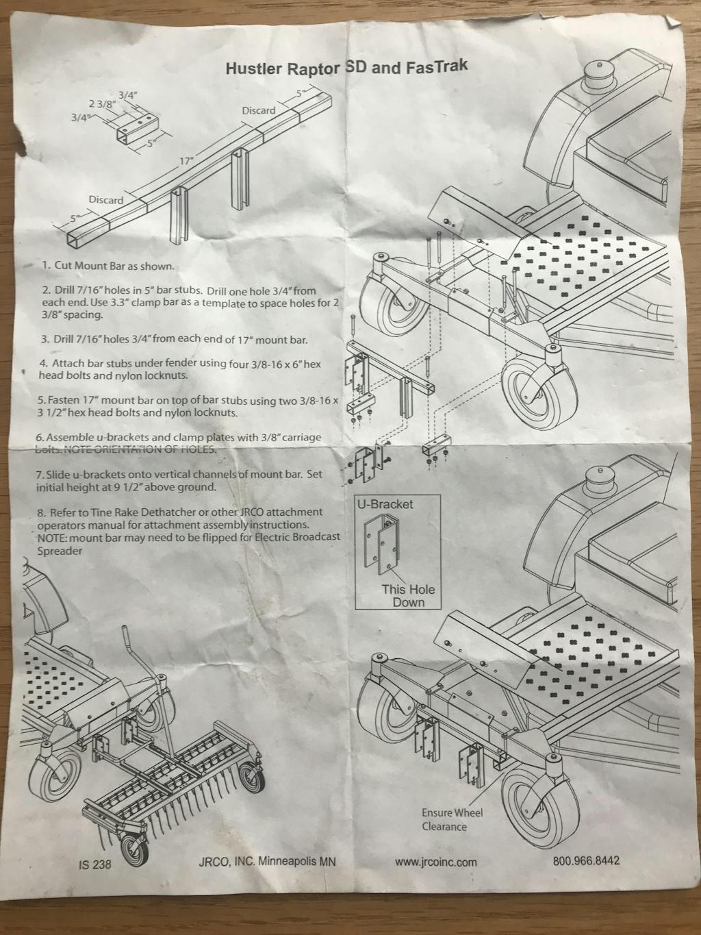 JRCO Mount Bar System – Wood Splitters Direct