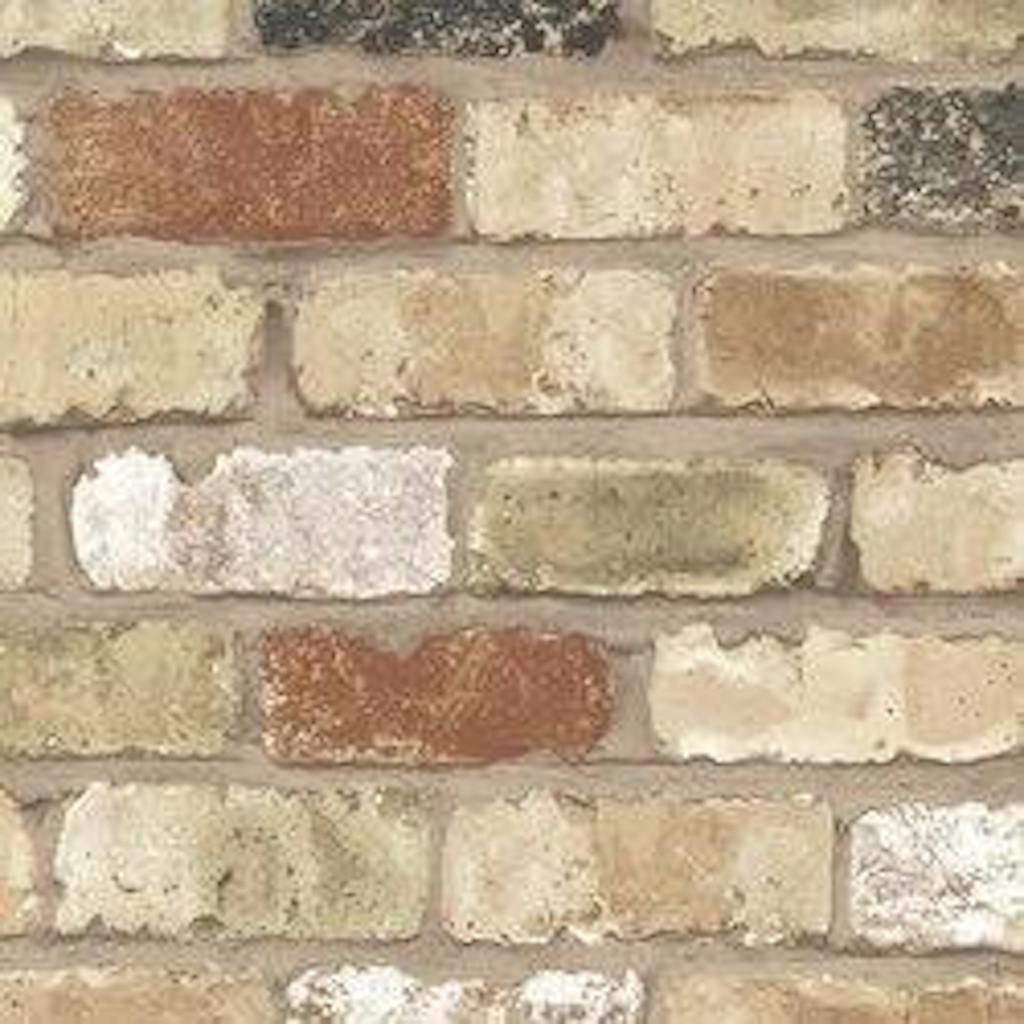 Darwen Buff Brick Wallpaper Brick Pattern, Rustic, Beige, Brown ...