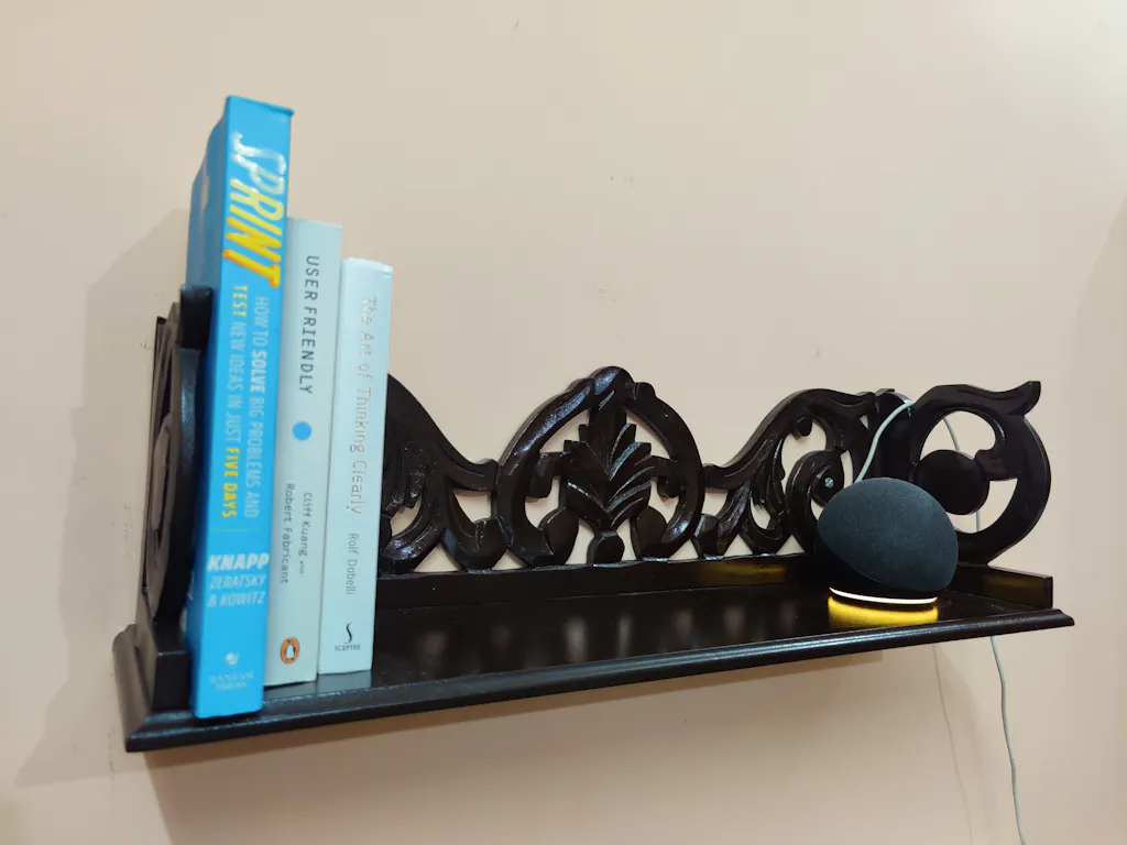 Buy Wooden Twist Wall Decor Floating Wall Shelf Rack/Bracket Online at ...