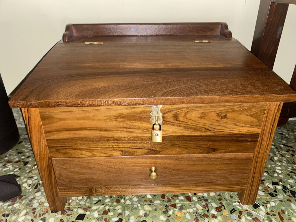 Ethnic Wooden Munim Study Table