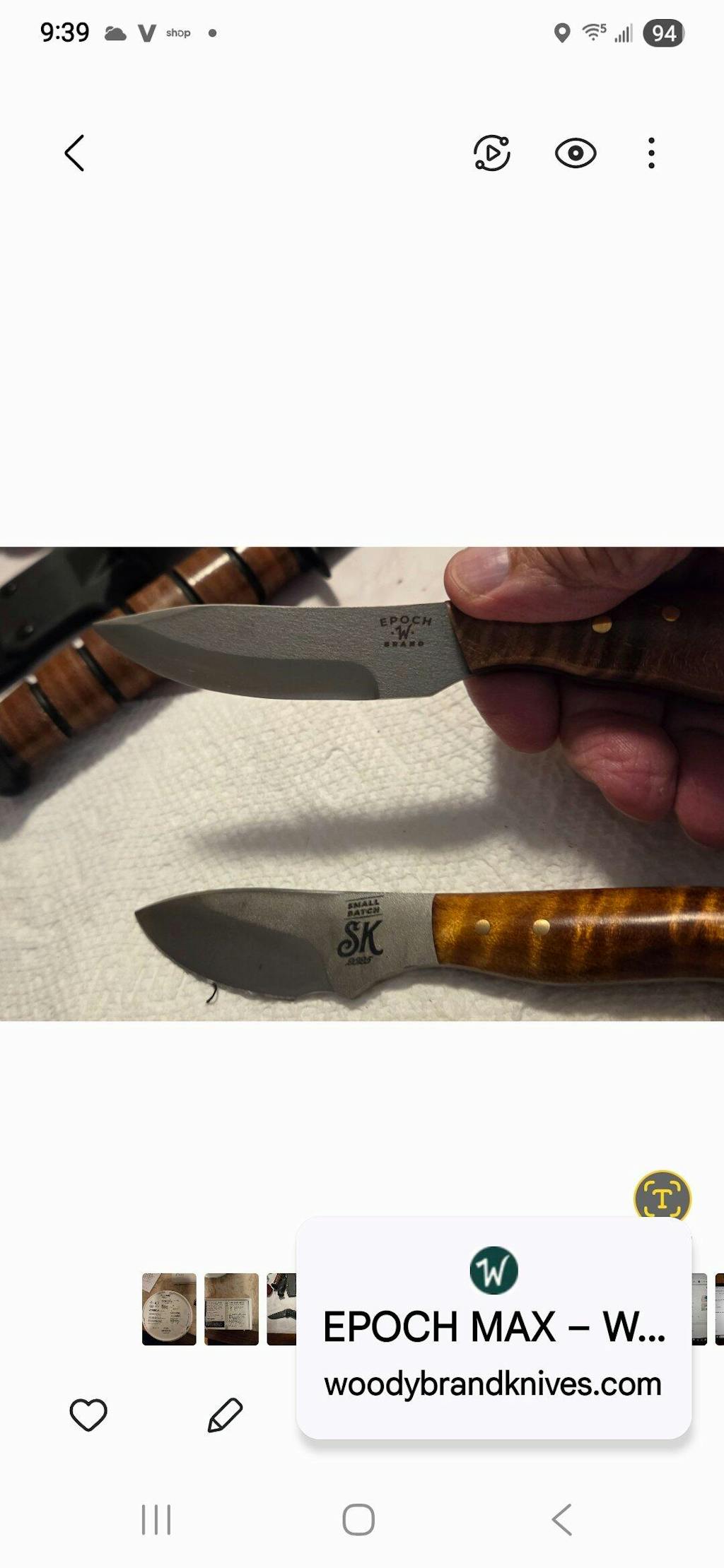 EPOCH MAX – Woody Brand Knives