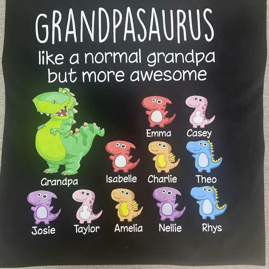 Grandpasaurus And Kids Personalized Shirt - woohops