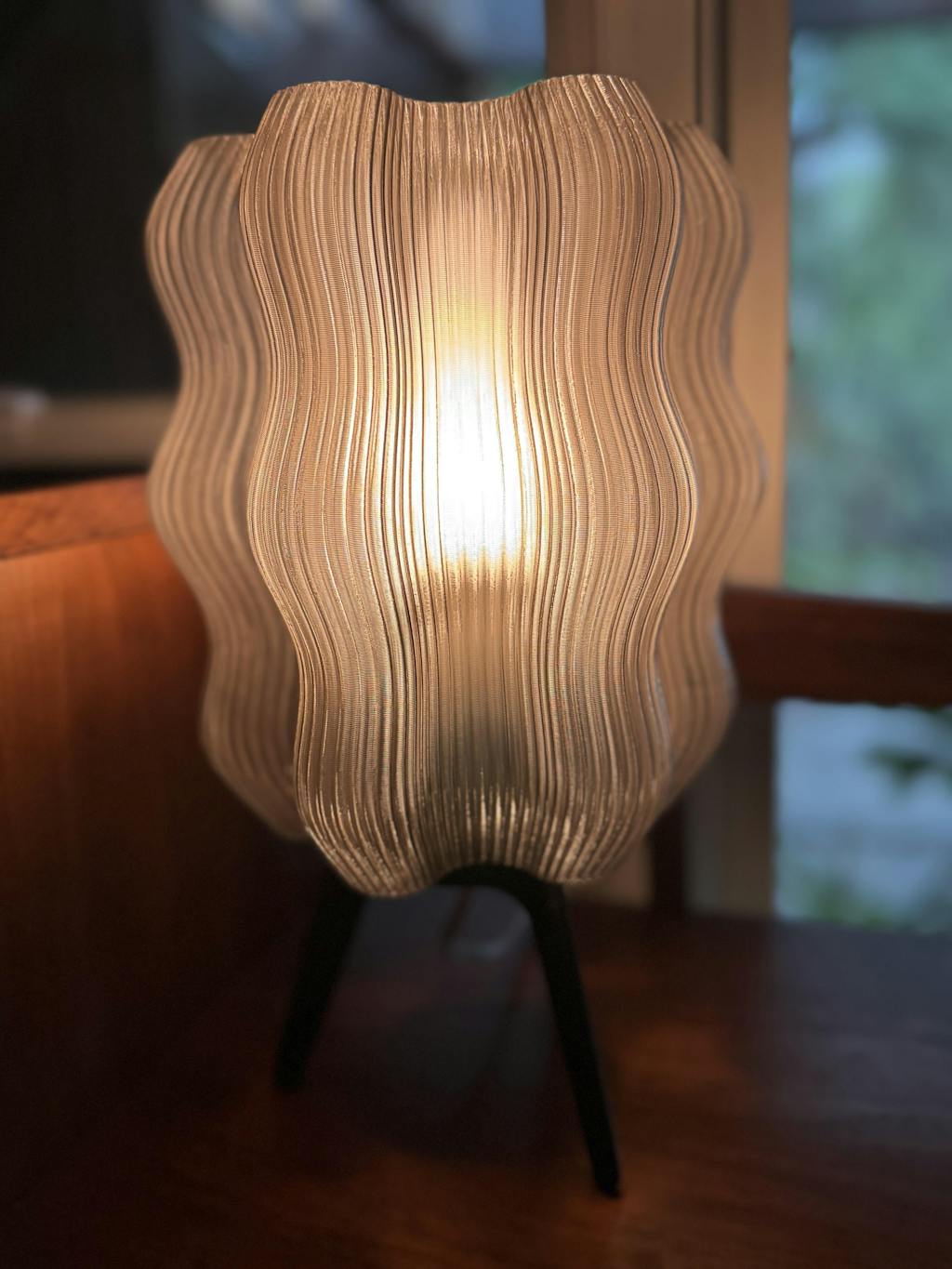 Wooj The Original Wavy Lamp | 3D Printed Designer Mid Century Table Lamp