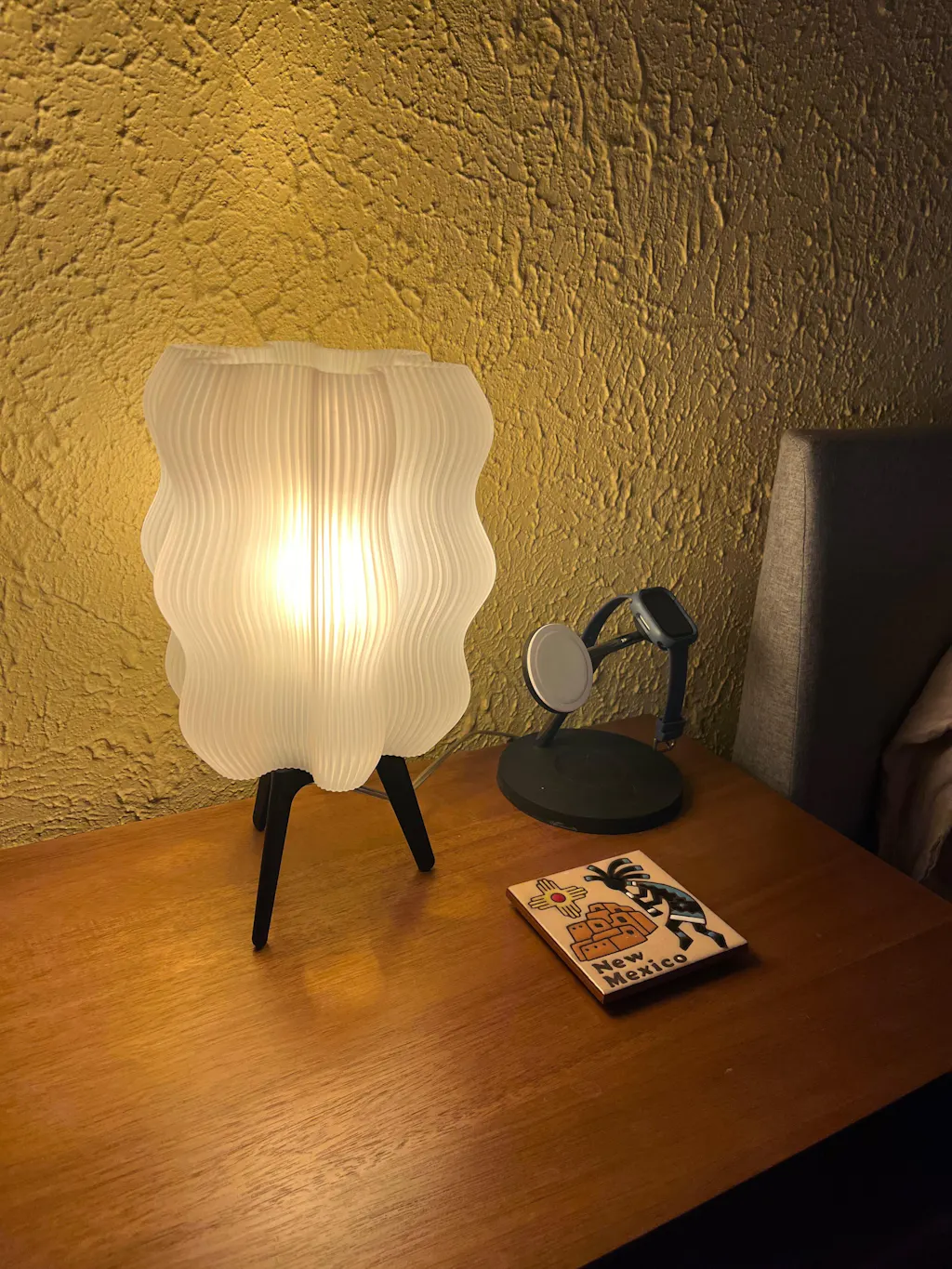 Wooj The Original Wavy Lamp | 3D Printed Designer Mid Century Table Lamp