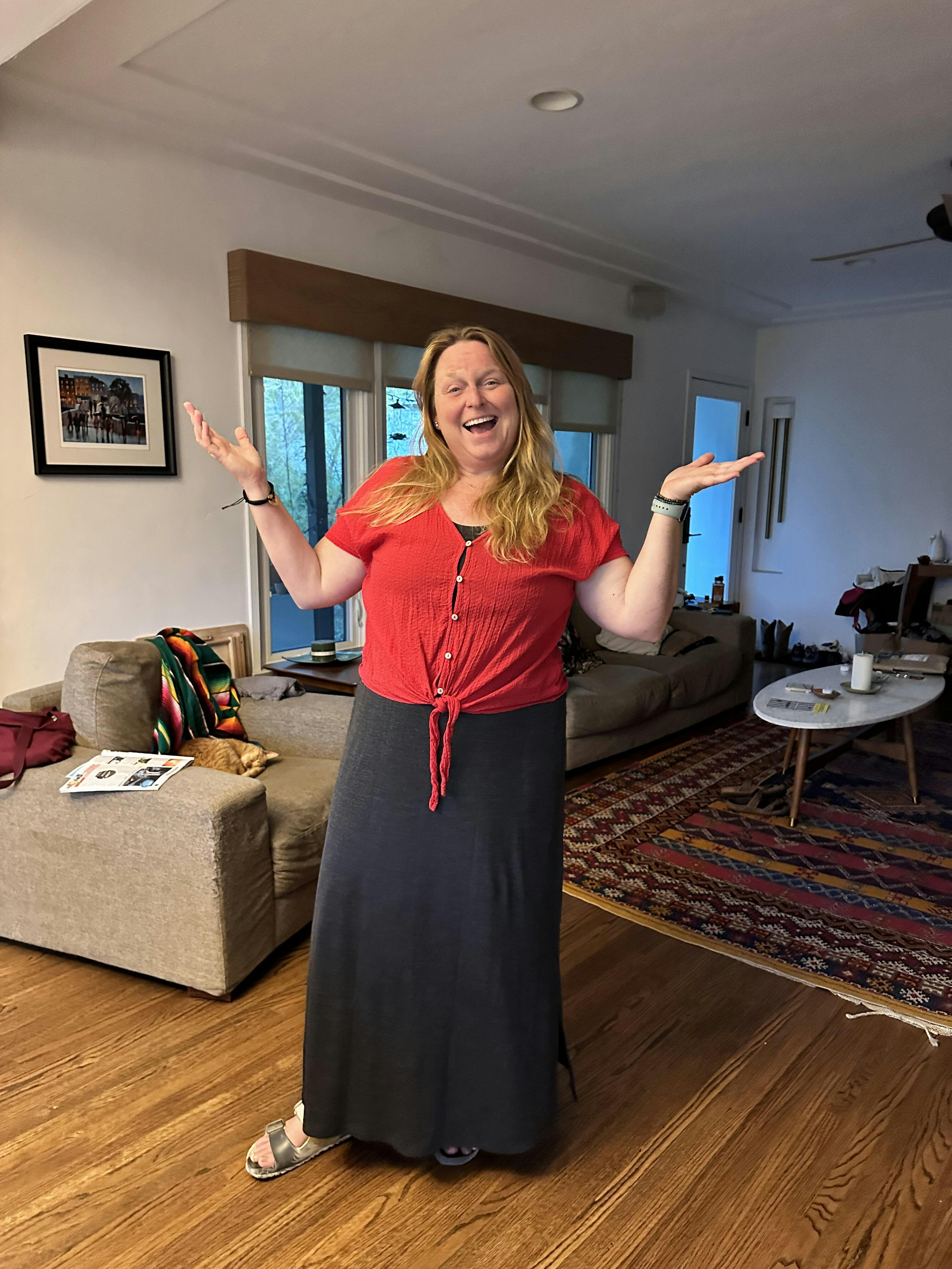 Audrey Merino Wool Tencel Maxi Dress - Black Heather - wool&