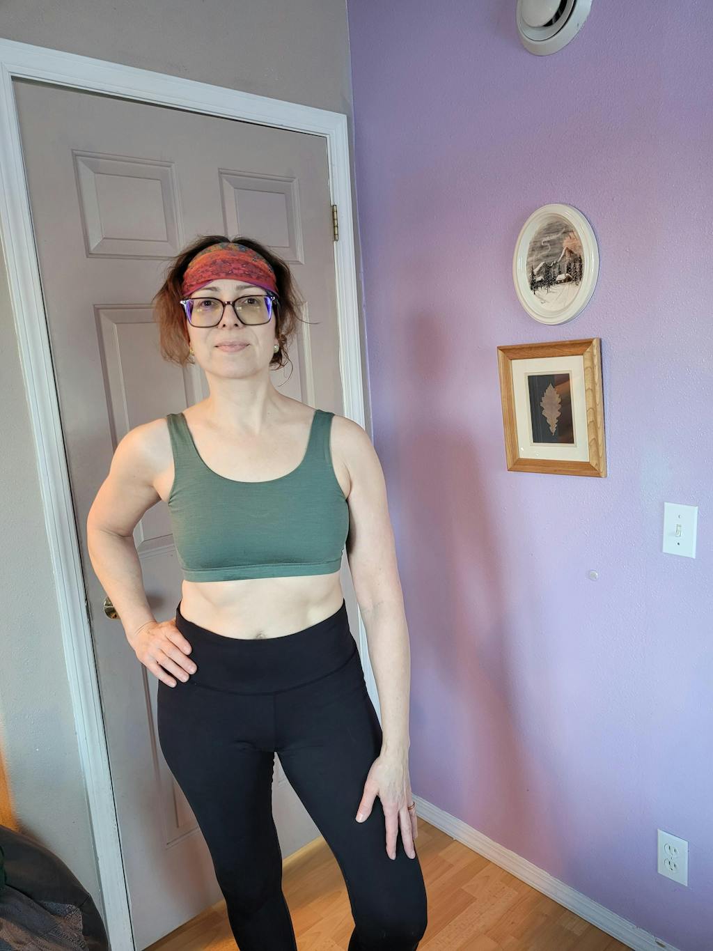 Roam Merino Wool Scoop Neck Bra - Vintage Rose - wool&