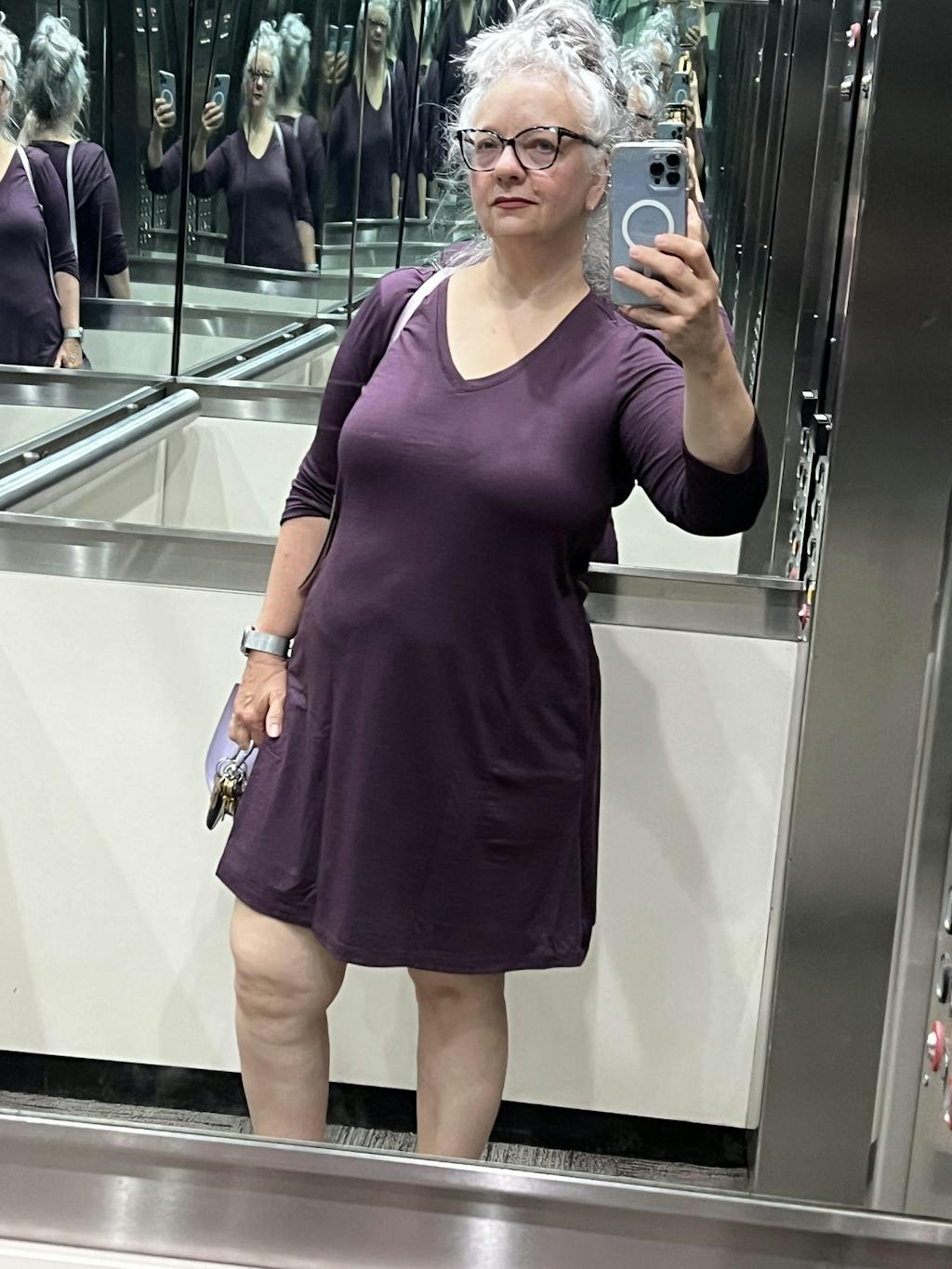 Willow Merino Wool Swing Dress - Marionberry - wool&