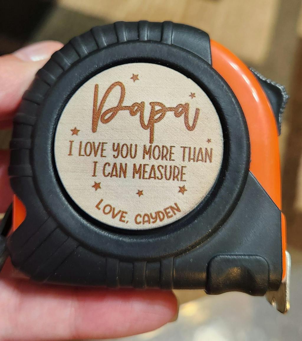We Love You - Personalized Custom Tape Measure – Wrappiness Gifts