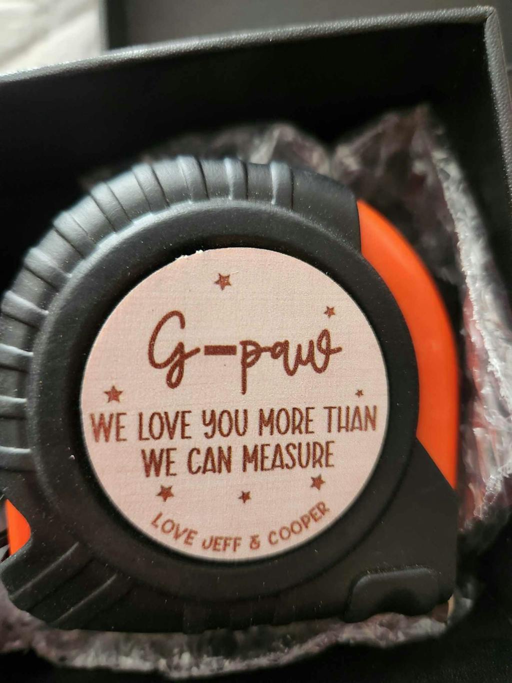We Love You - Personalized Custom Tape Measure – Wrappiness Gifts