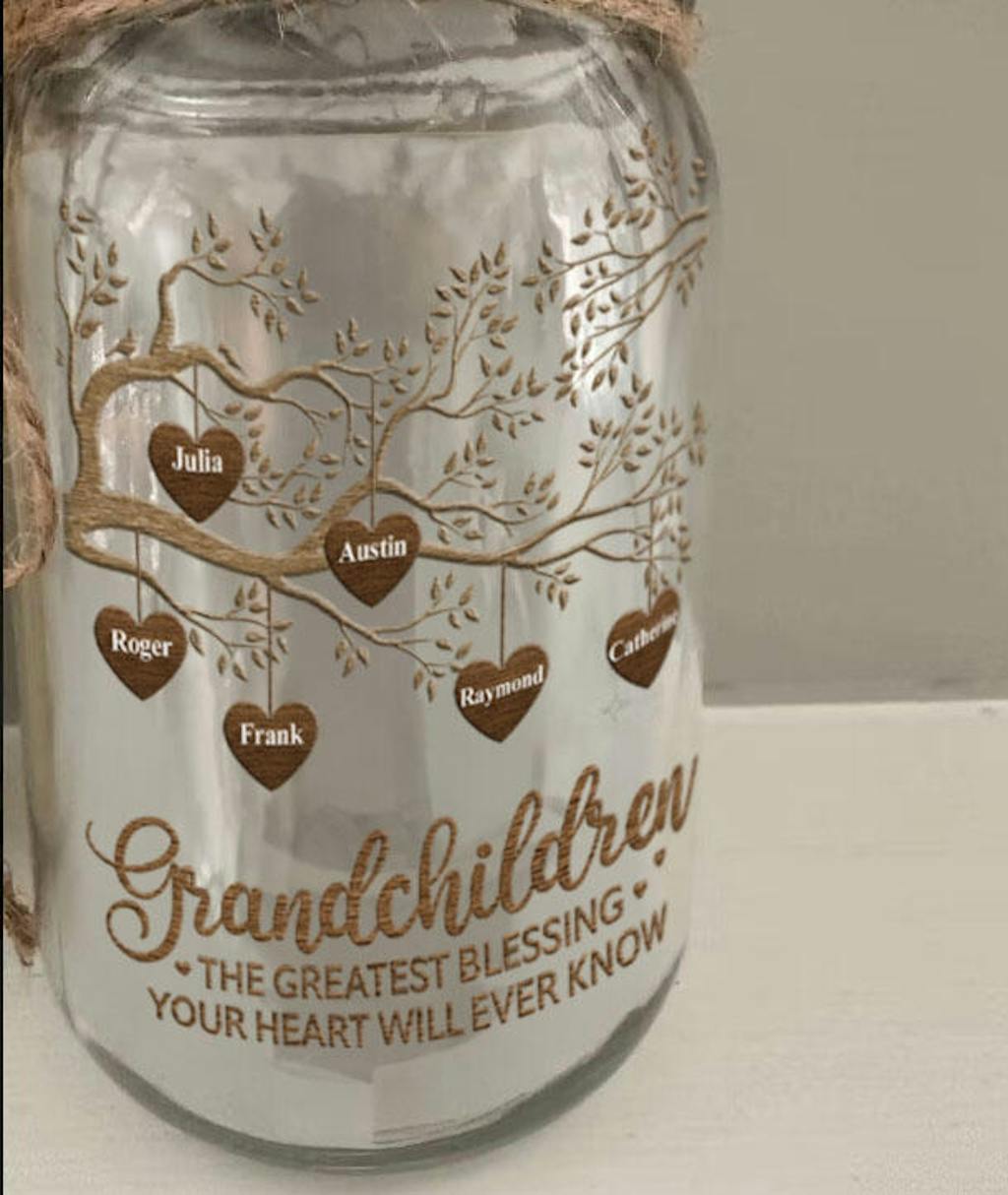 The Greatest Blessing - Personalized Custom Mason Jar Light ...