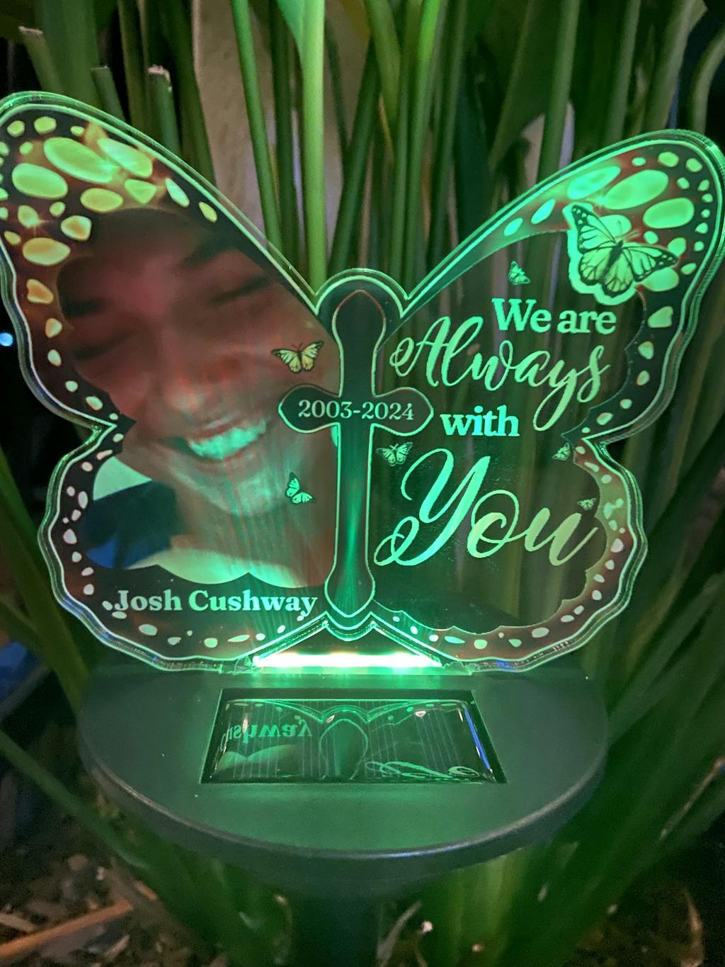 Custom Photo Your Wings Were Ready - Personalized Custom Solar Light ...