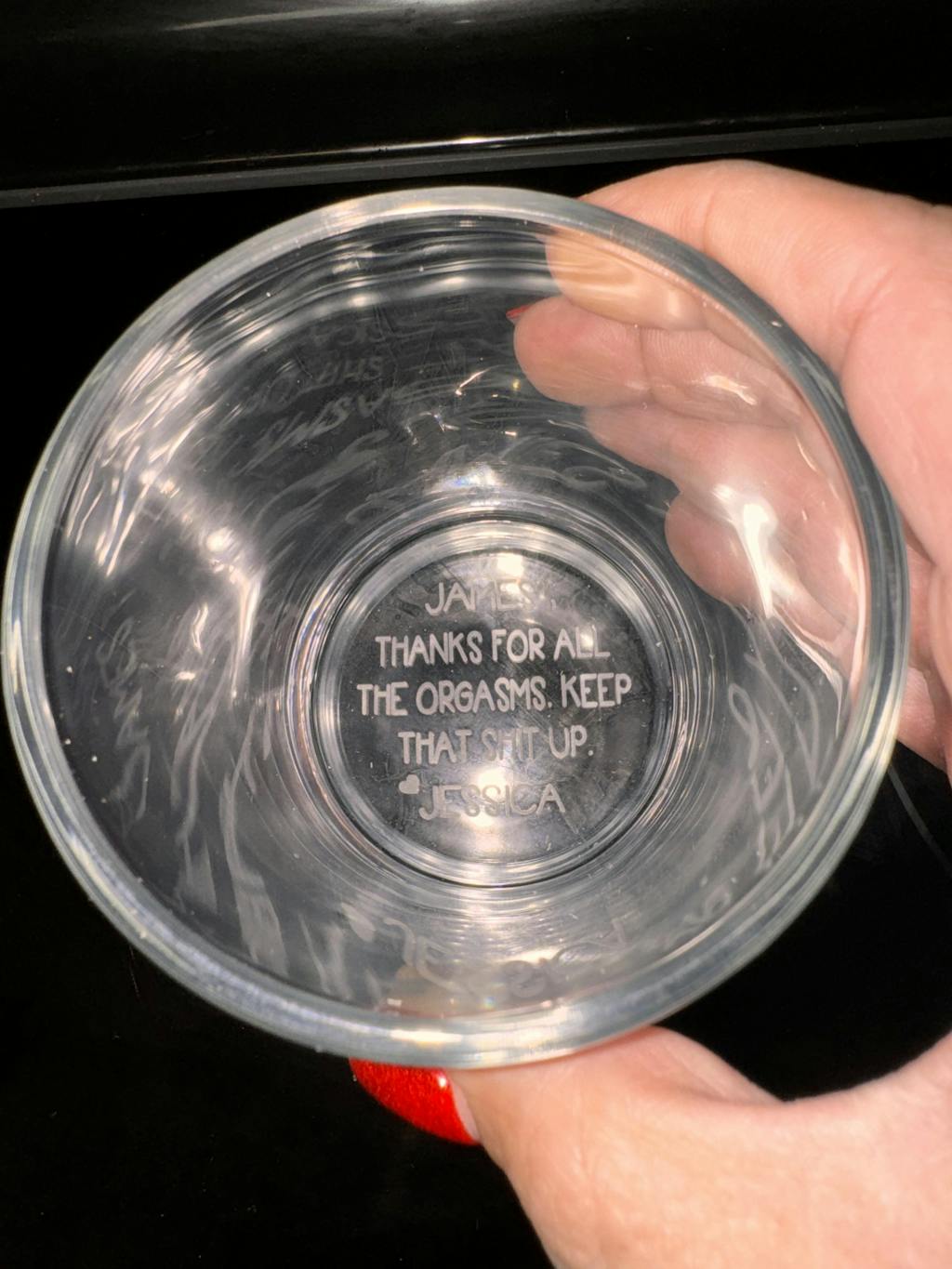 You Have My Heart And My Ass - Personalized Custom Engraved Whiskey Gl ...