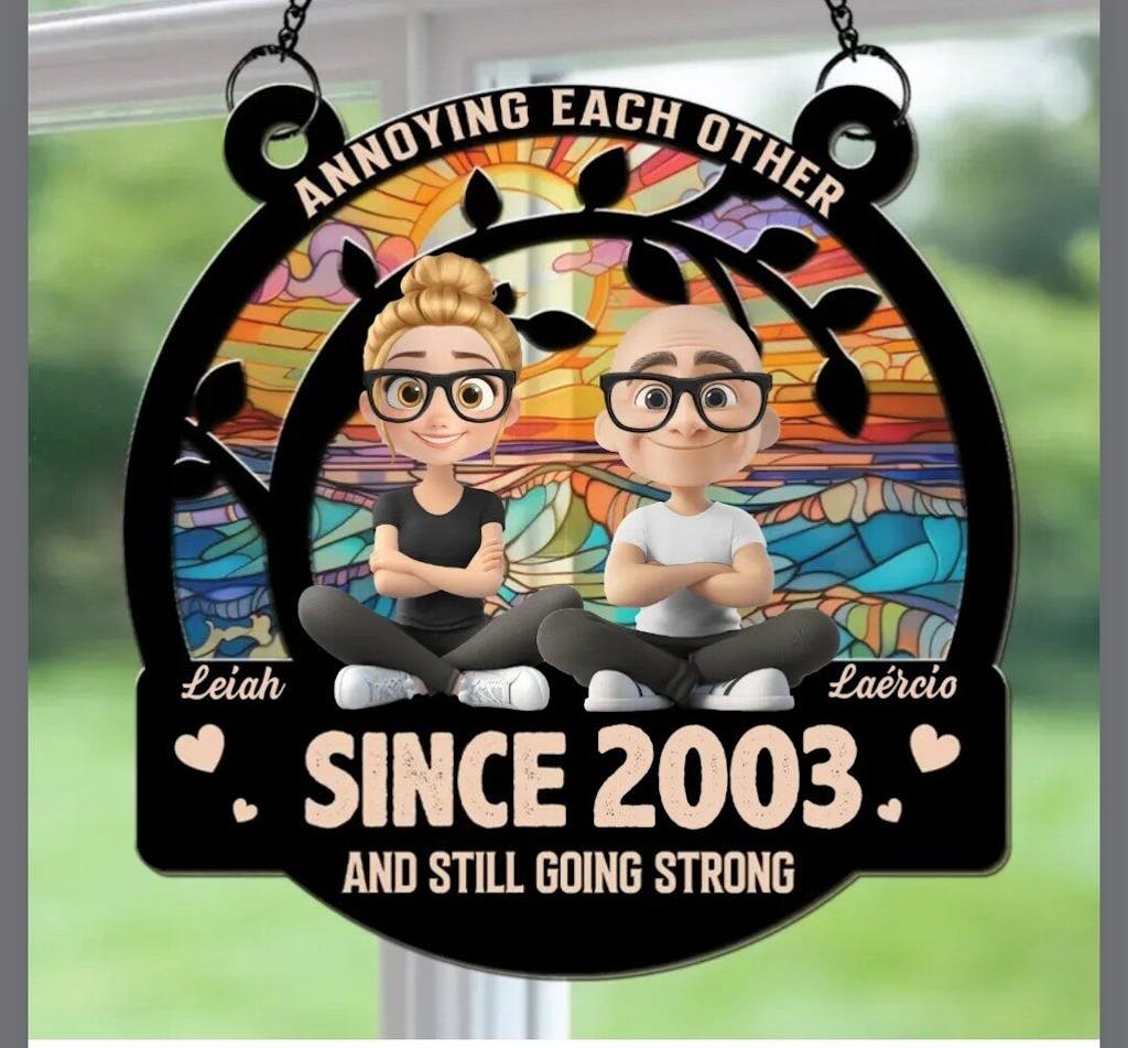 Till Death Do Us Part - Personalized Custom Suncatcher – Wrappiness Gifts