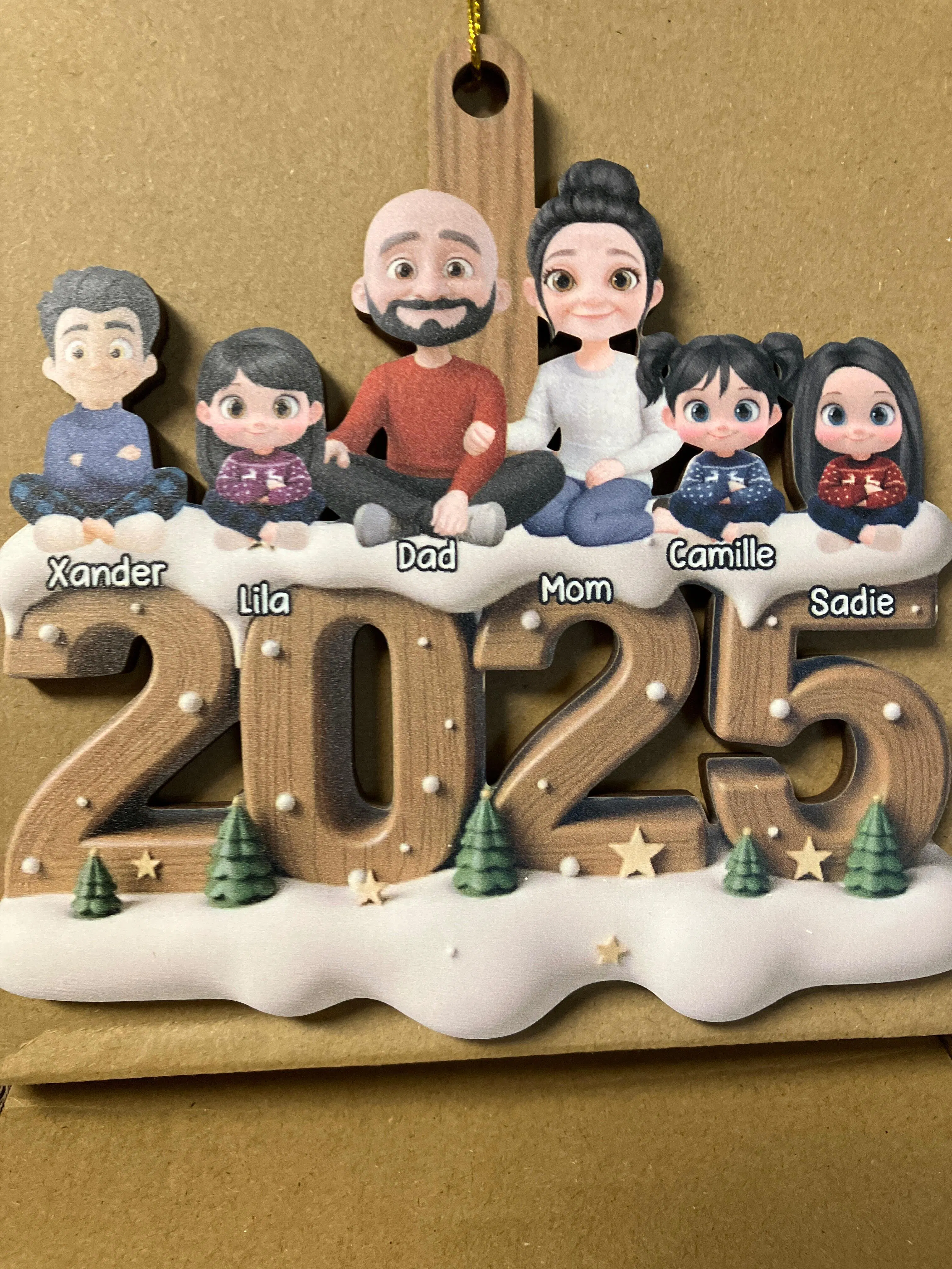 Us Together Now Onwards - Personalized Custom 3D Effect Wood Ornament ...