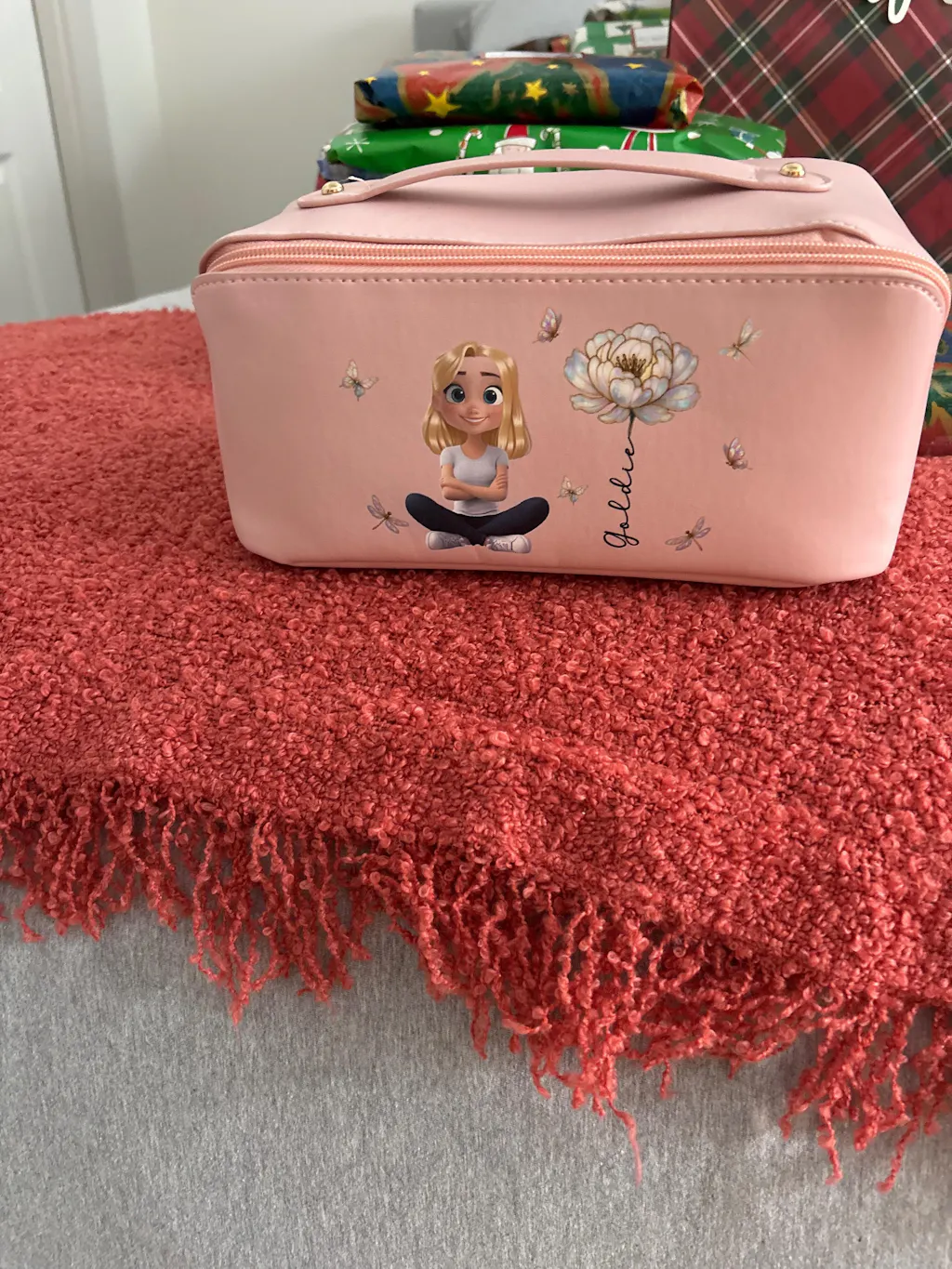 Personalized Custom Leather Makeup Bag - Might Be Make Up Might Be ...
