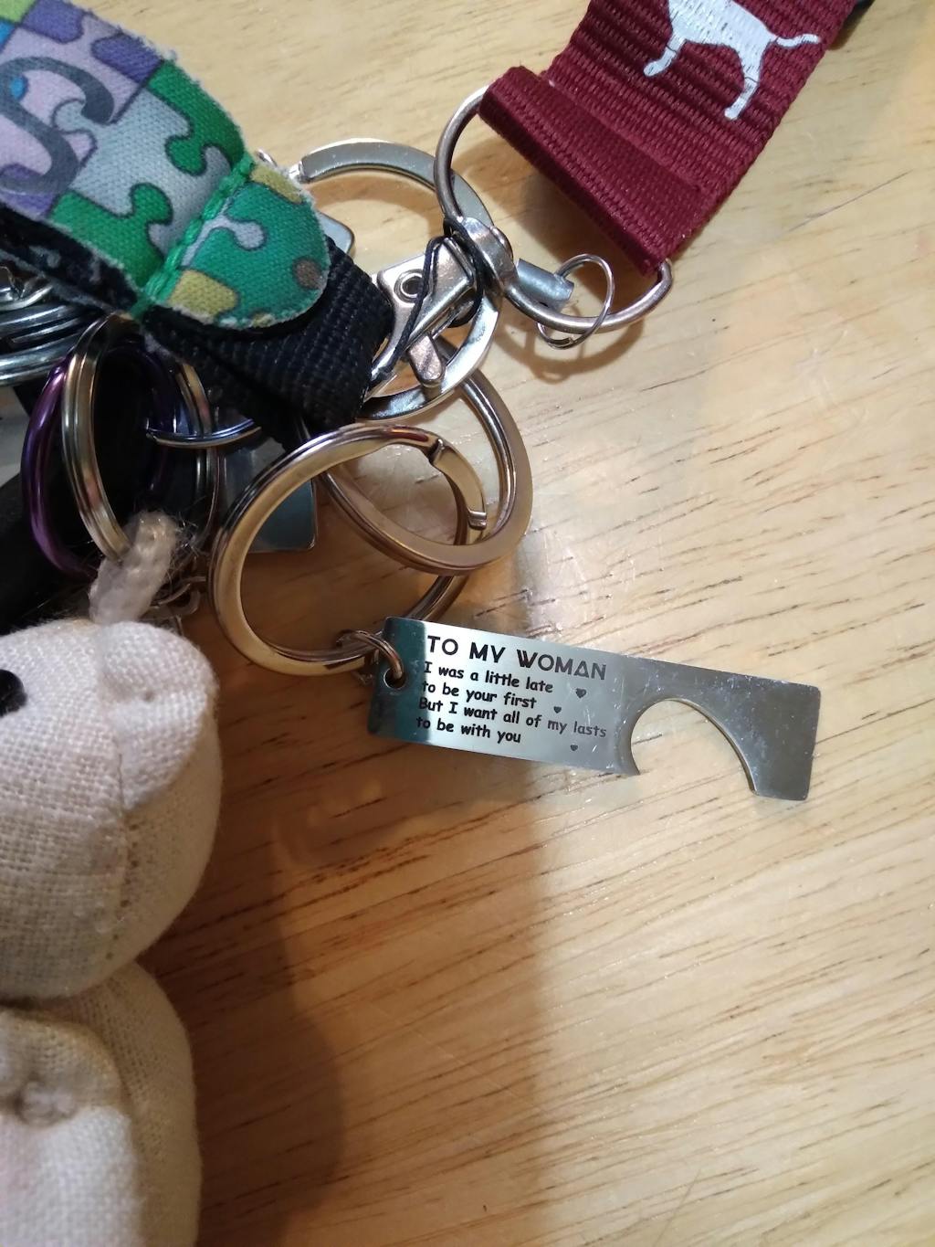 Personalized Calendar Keychain - To My Man - My Favorite Place In The ...