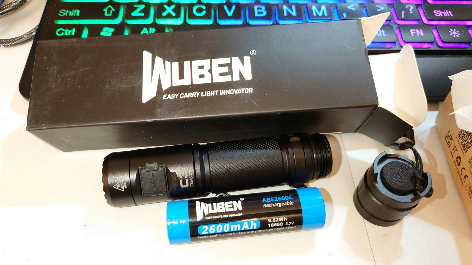Wuben C3 1200 Lumen Flashlight - High-Quality, Compact Light under 30