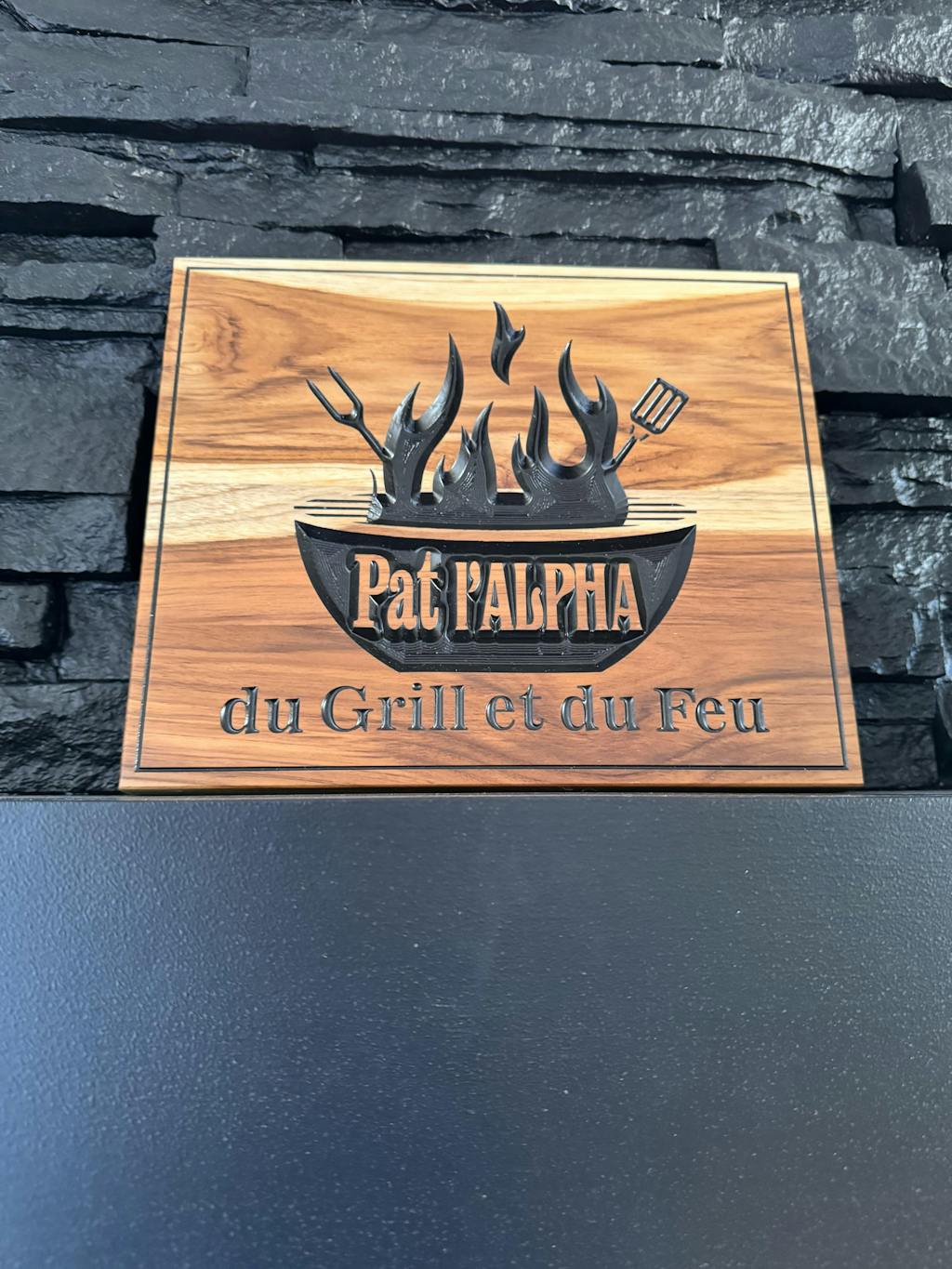 Pancarte personnalisée en bois-BoisFrancK