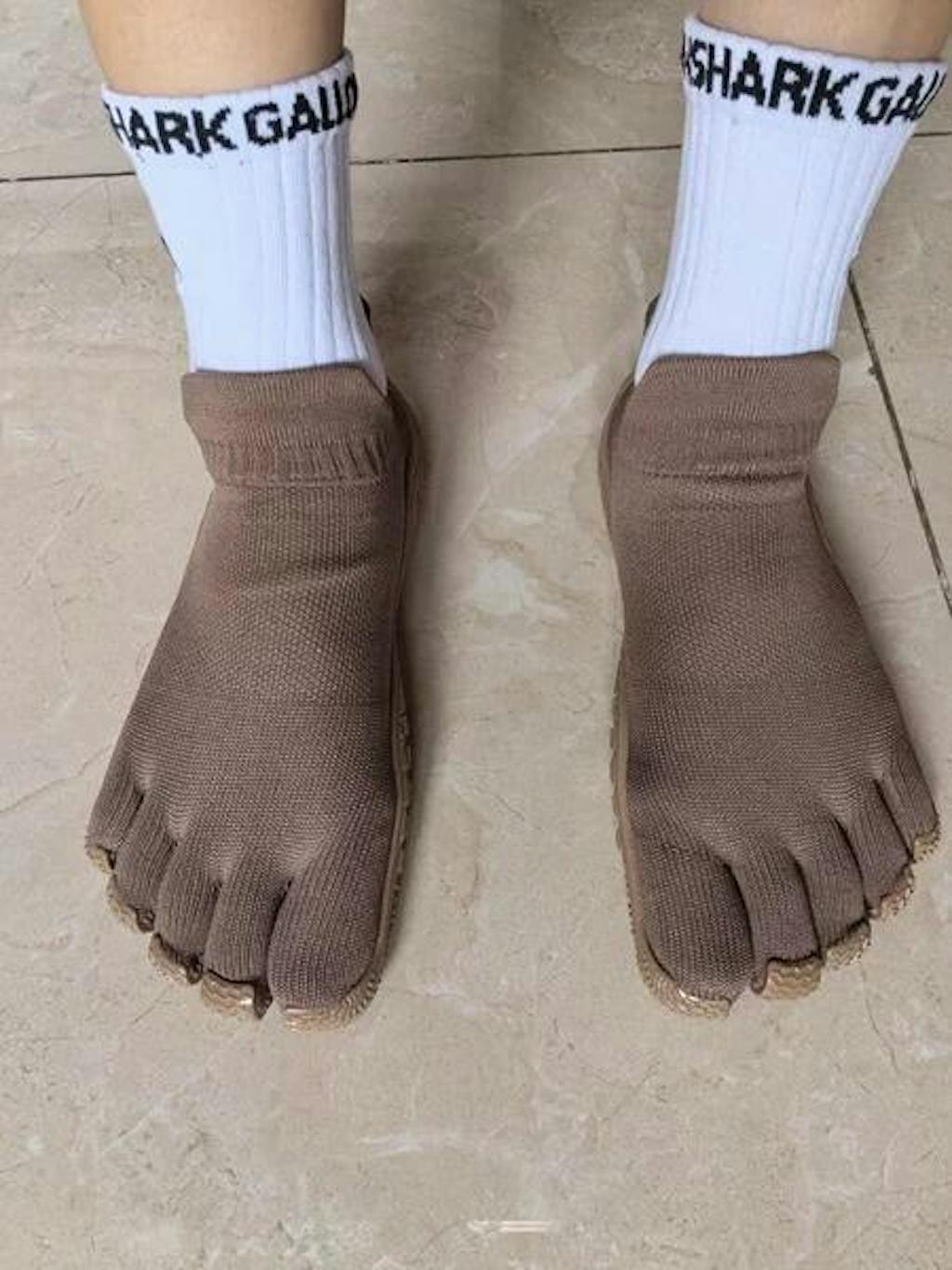 Men's Fitness Training 5 Toe Shoes Knitted Elastic Upper Fivefingers ...