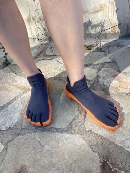 Men's Fitness Training 5 Toe Shoes Knitted Elastic Upper Fivefingers ...