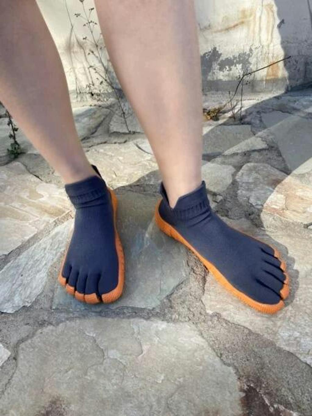 Men's Fitness Training 5 Toe Shoes Knitted Elastic Upper Fivefingers ...