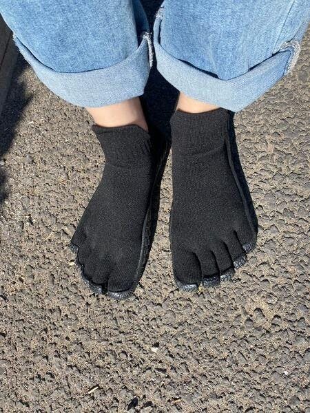 Women's Outdoor Toe Shoes Fitness Training 5 Toe Shoes Knitted Elastic ...