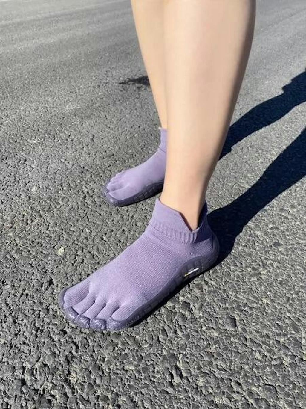 Women's Outdoor Toe Shoes Fitness Training 5 Toe Shoes Knitted Elastic ...