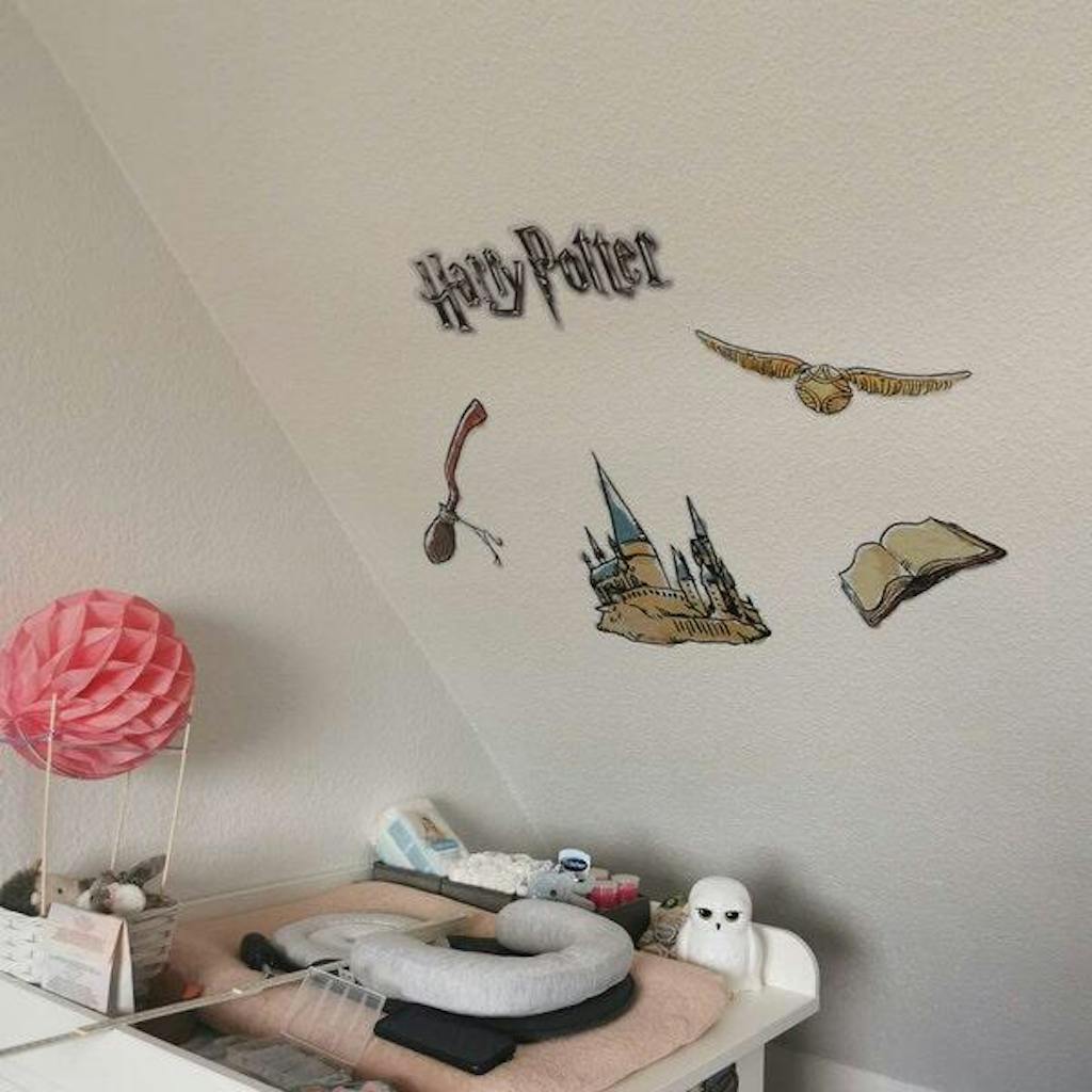 HARRY POTTER Wall Sticker – Watercolour Icons Set Wall Decal Wizarding ...