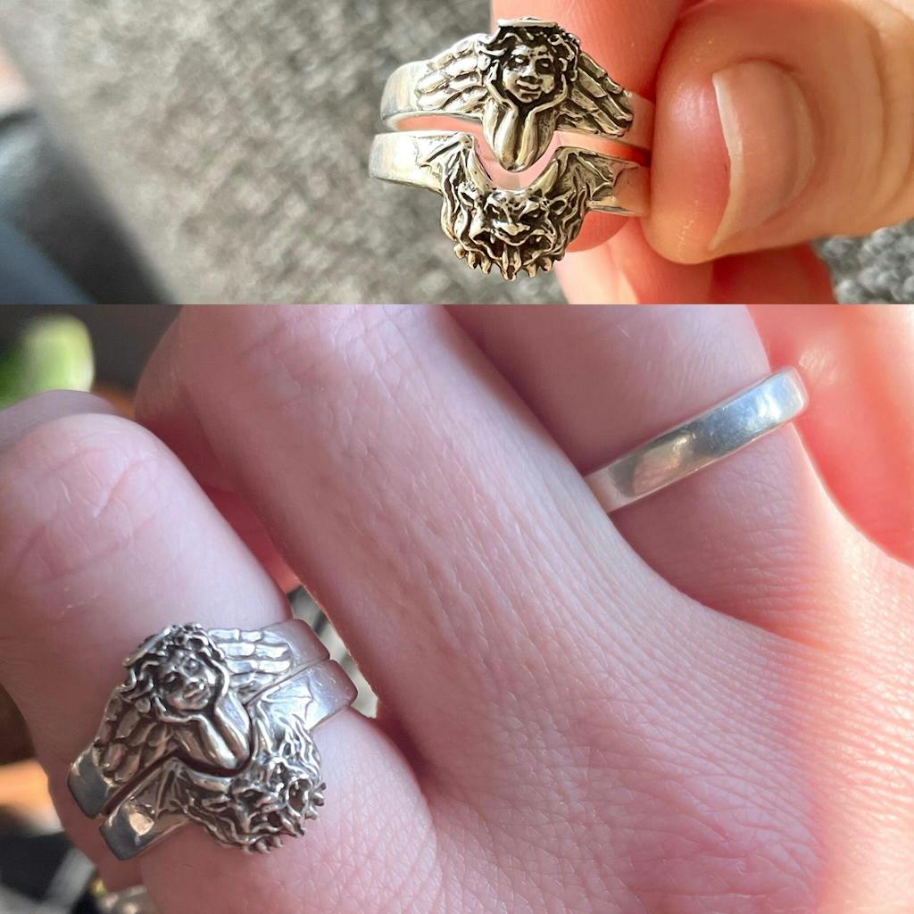 Angel & Devil Ring Stack – Xanne Fran Studios