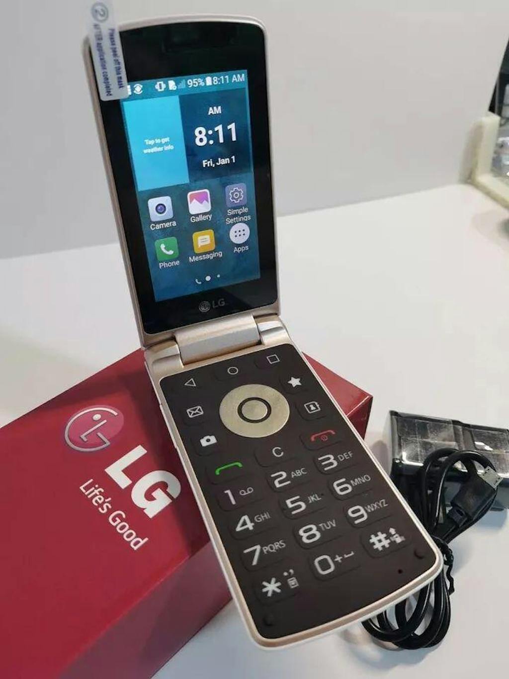 LG Smart Folder X100S - Unlocked - Android 7.1.2 Flip Smartphone – Y2KPHONES
